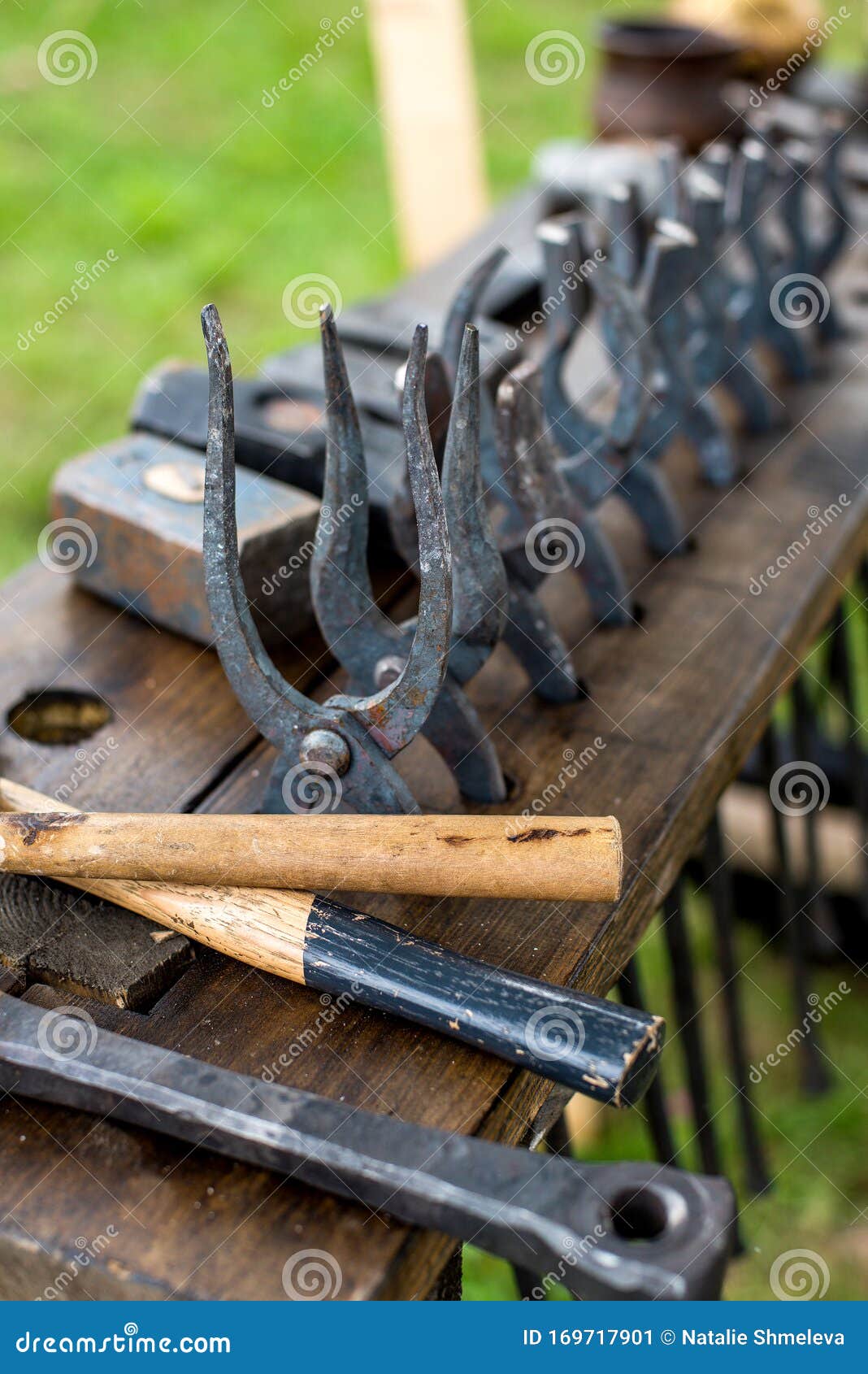 Blacksmith tools stock image. Image of blacksmith, banding - 169717901