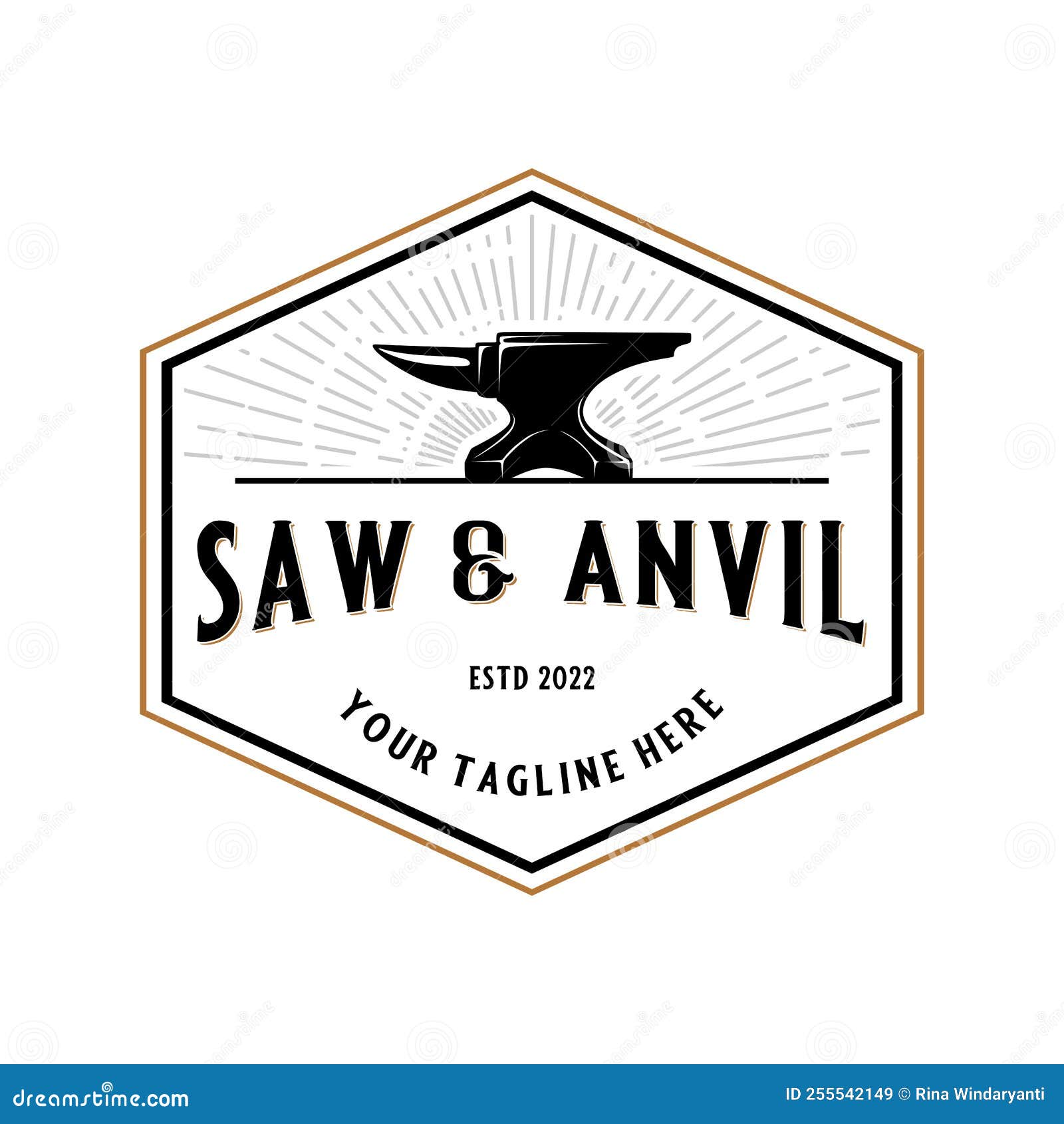 Blacksmith Basic Symbols Emblems Poster Vector Illustration ...