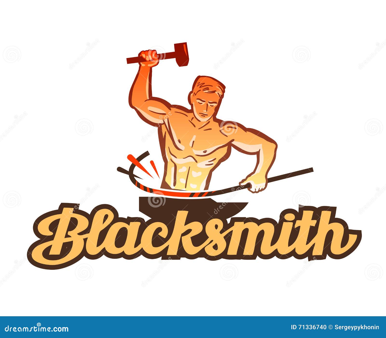 Blacksmith Vector Logo. Smithy, Industry Icon Stock Vector ...