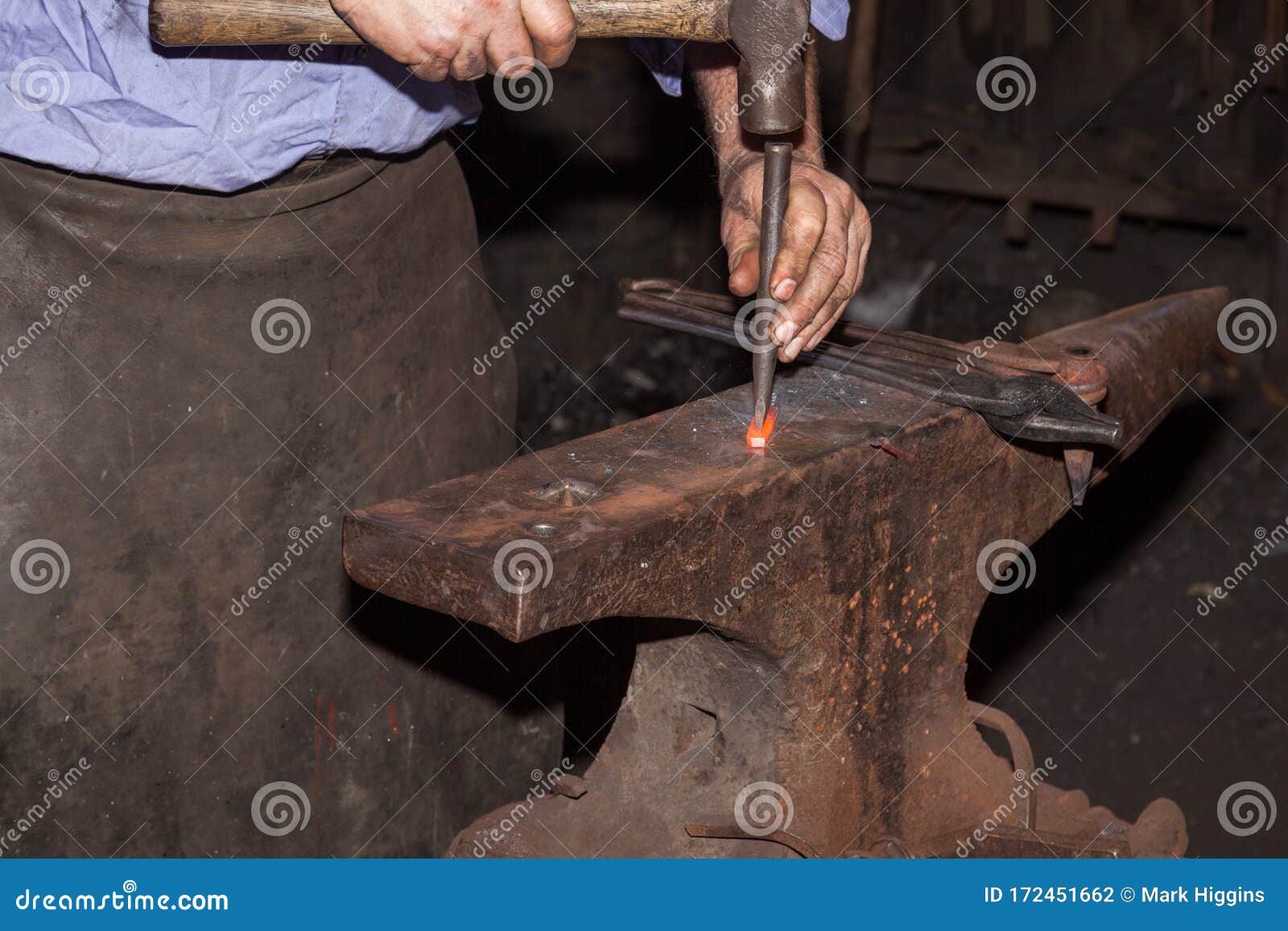 Blacksmith at work stock photo. Image of detail, blacksmith - 172451662