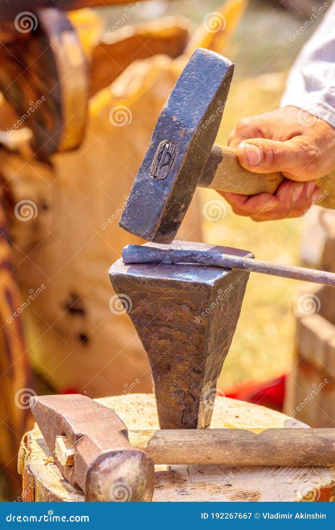 Blacksmith`s Work And Blacksmith`s Tools Stock Photo | CartoonDealer ...