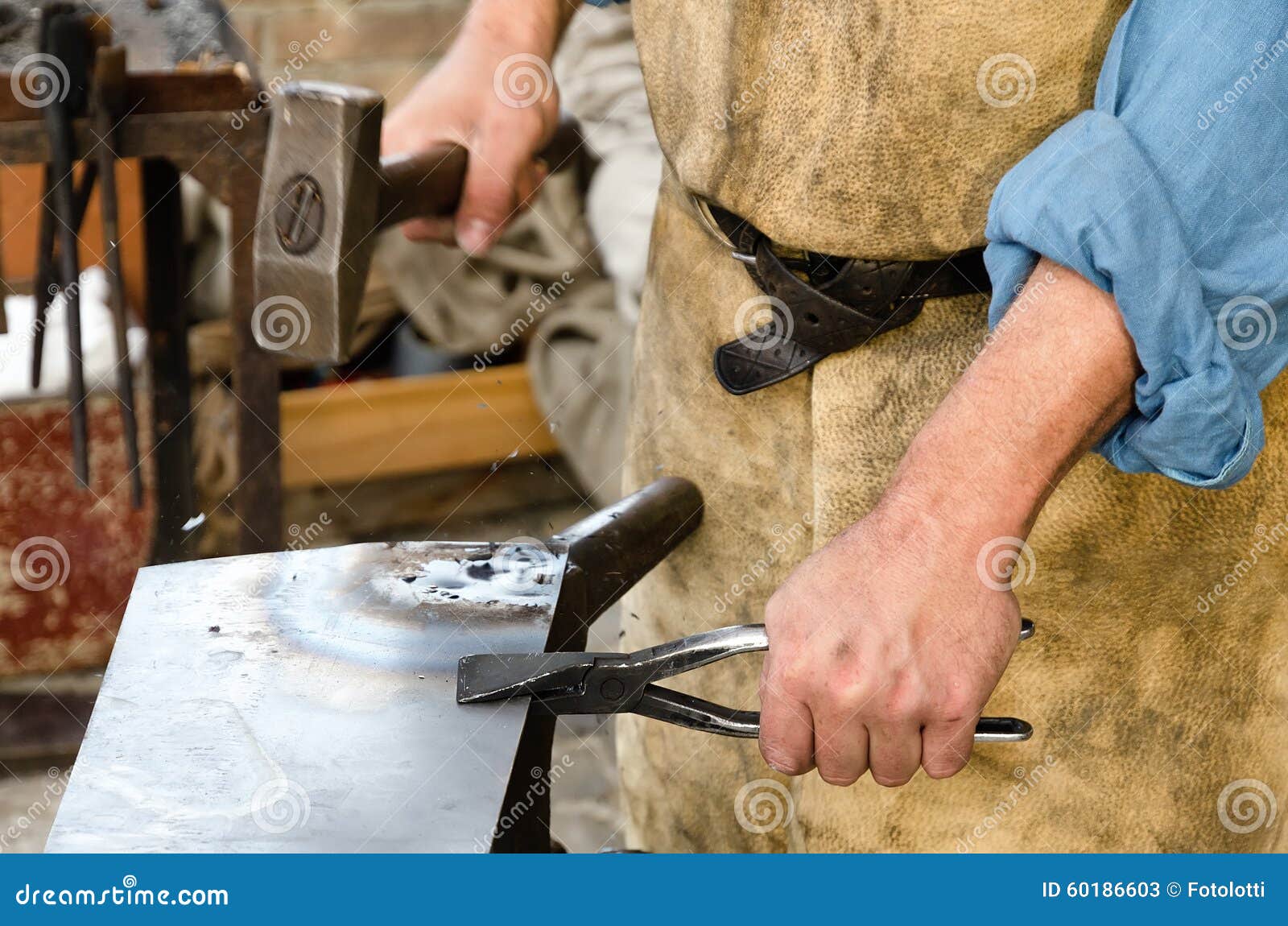 Blacksmith stock image. Image of object, antique, anvil - 60186603