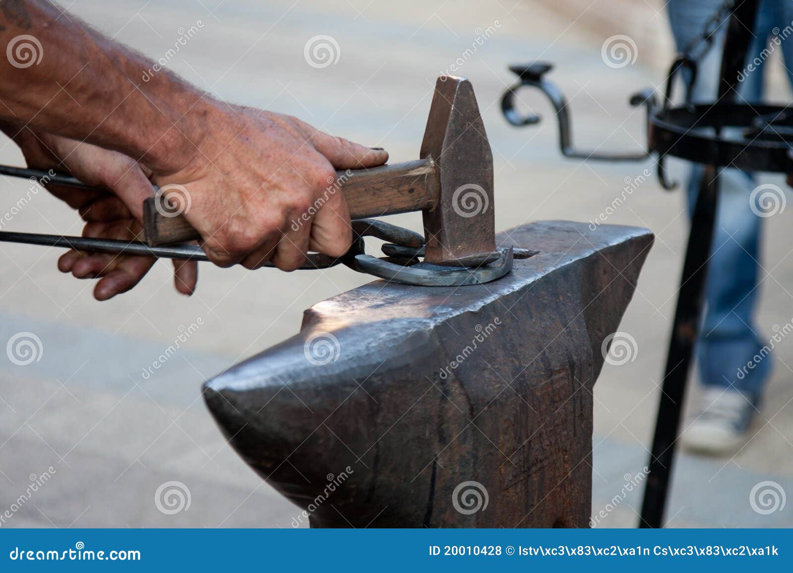 Blacksmith working stock photo. Image of heavy, manufacturing - 20010428