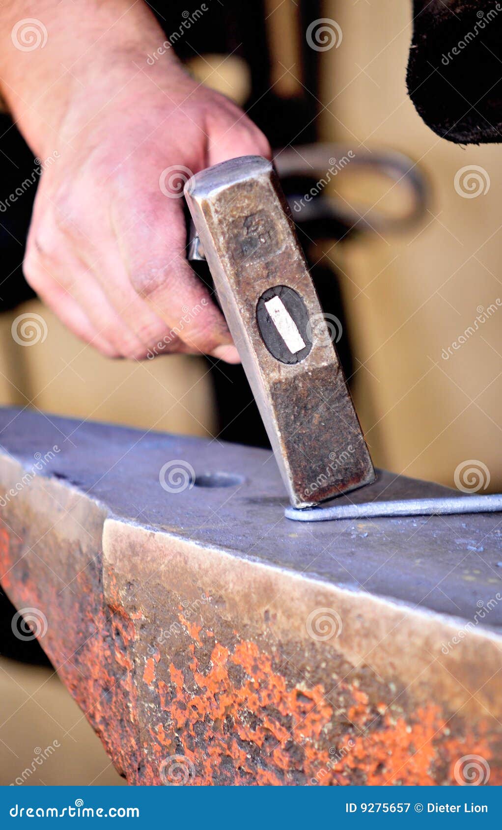 Blacksmith Working Closeup stock image. Image of artisan - 9275657