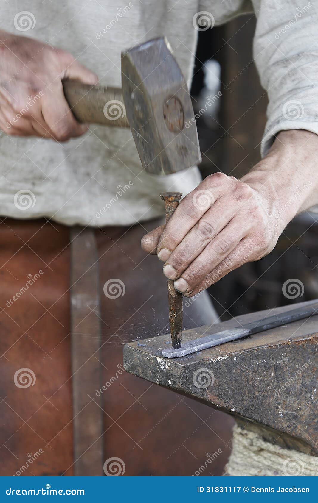 Blacksmith working stock image. Image of produce, creates - 31831117