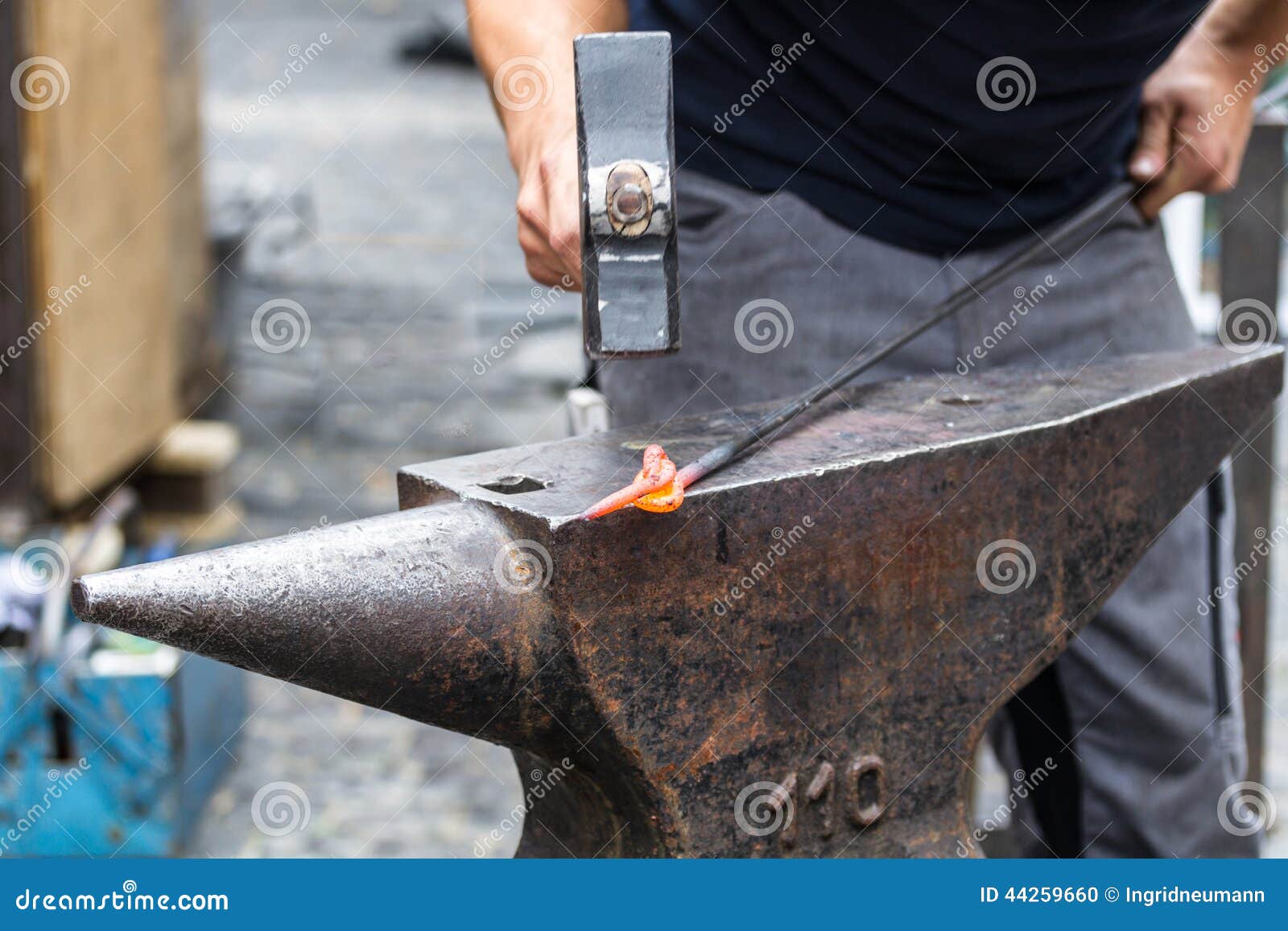 Blacksmith working stock photo. Image of craftsman, artisan - 44259660