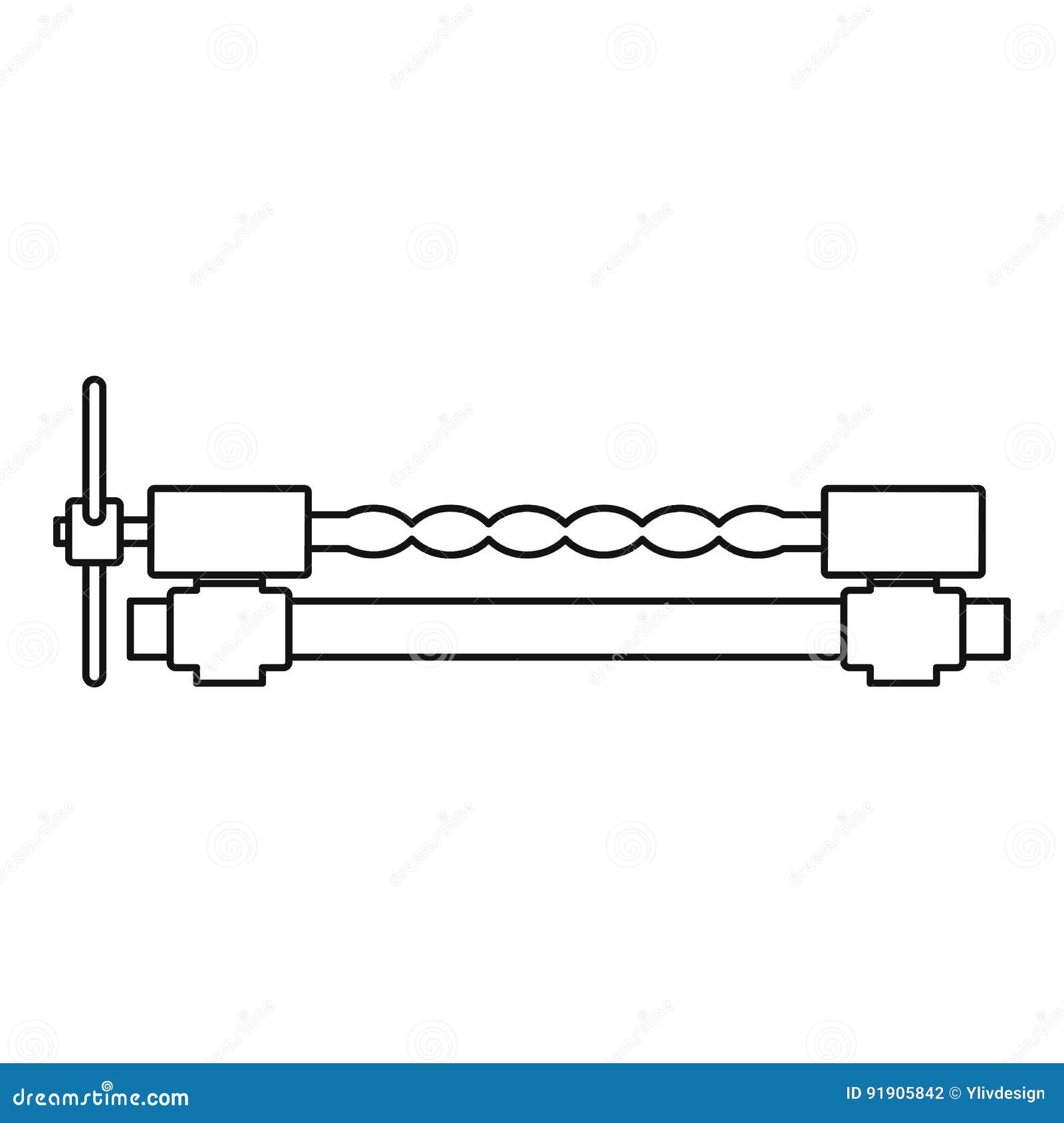 Blacksmiths Clamp Icon Outline Stock Vector - Illustration of clutch ...