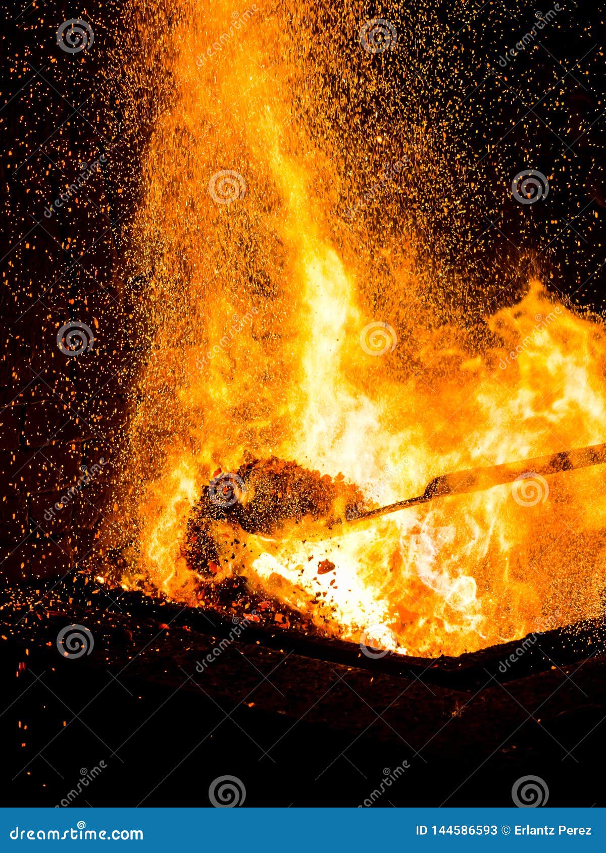 Blacksmiths Coals Burning for Iron Work, -blacksmith Fire, Red Hot ...