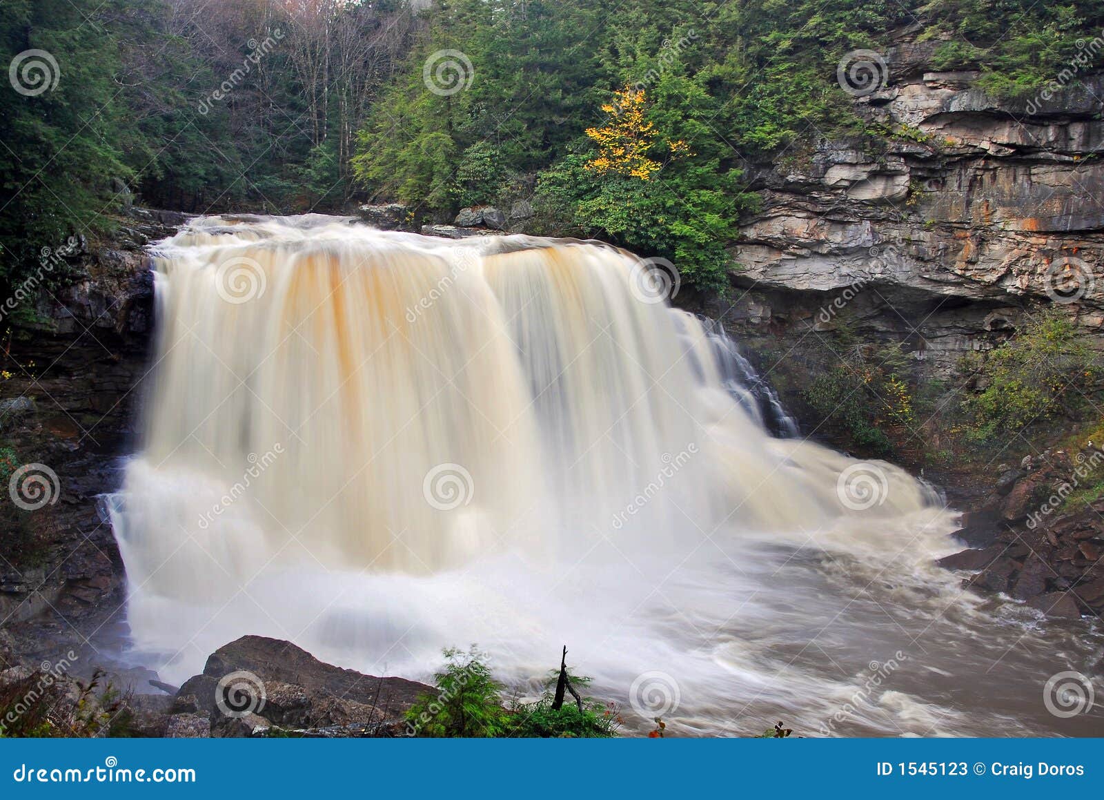 Blackwater Falls stock image. Image of rush, park, west - 1545123