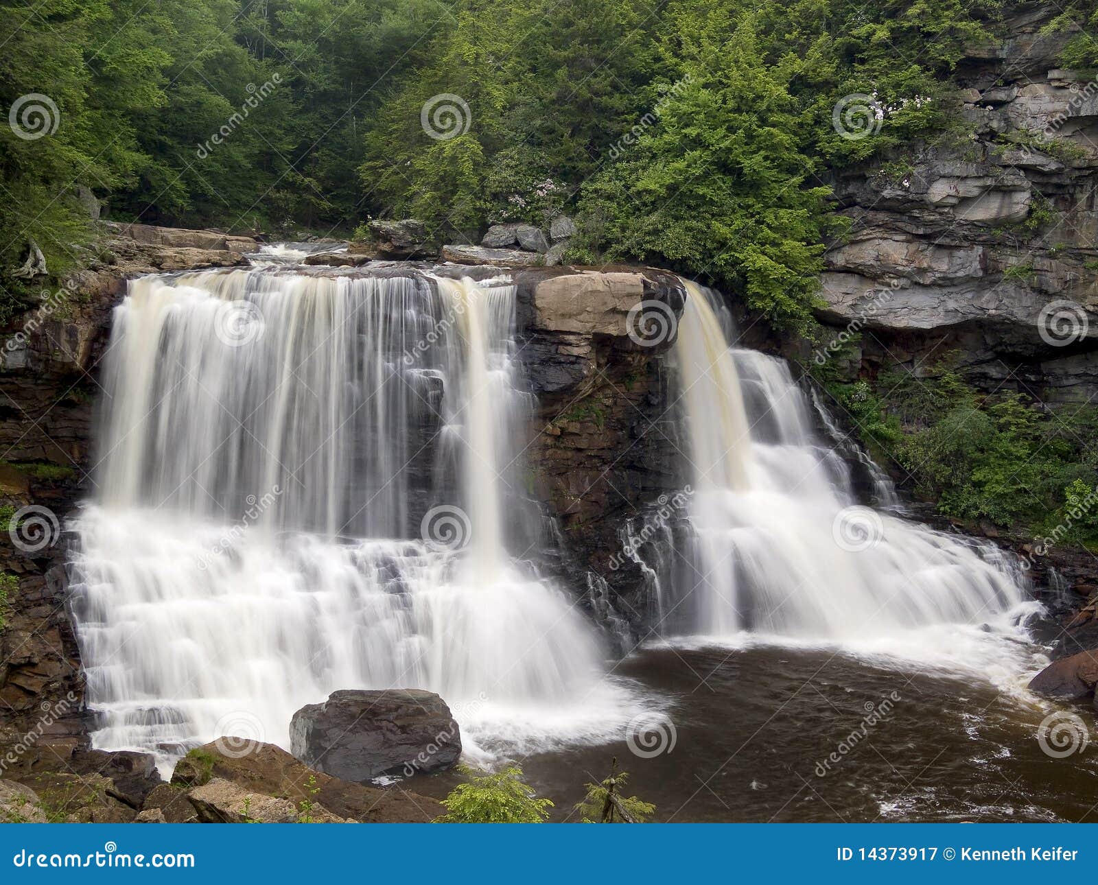 Blackwater Falls, Davis, West Virginia Stock Image - Image of dark ...