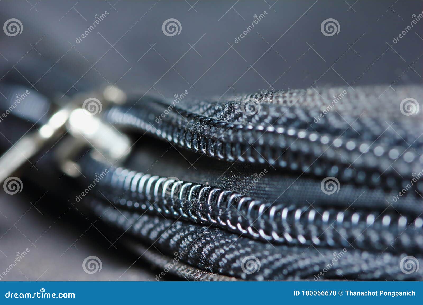 Cloth Texture and Zipper in Abstract Macro for Background Stock Photo ...