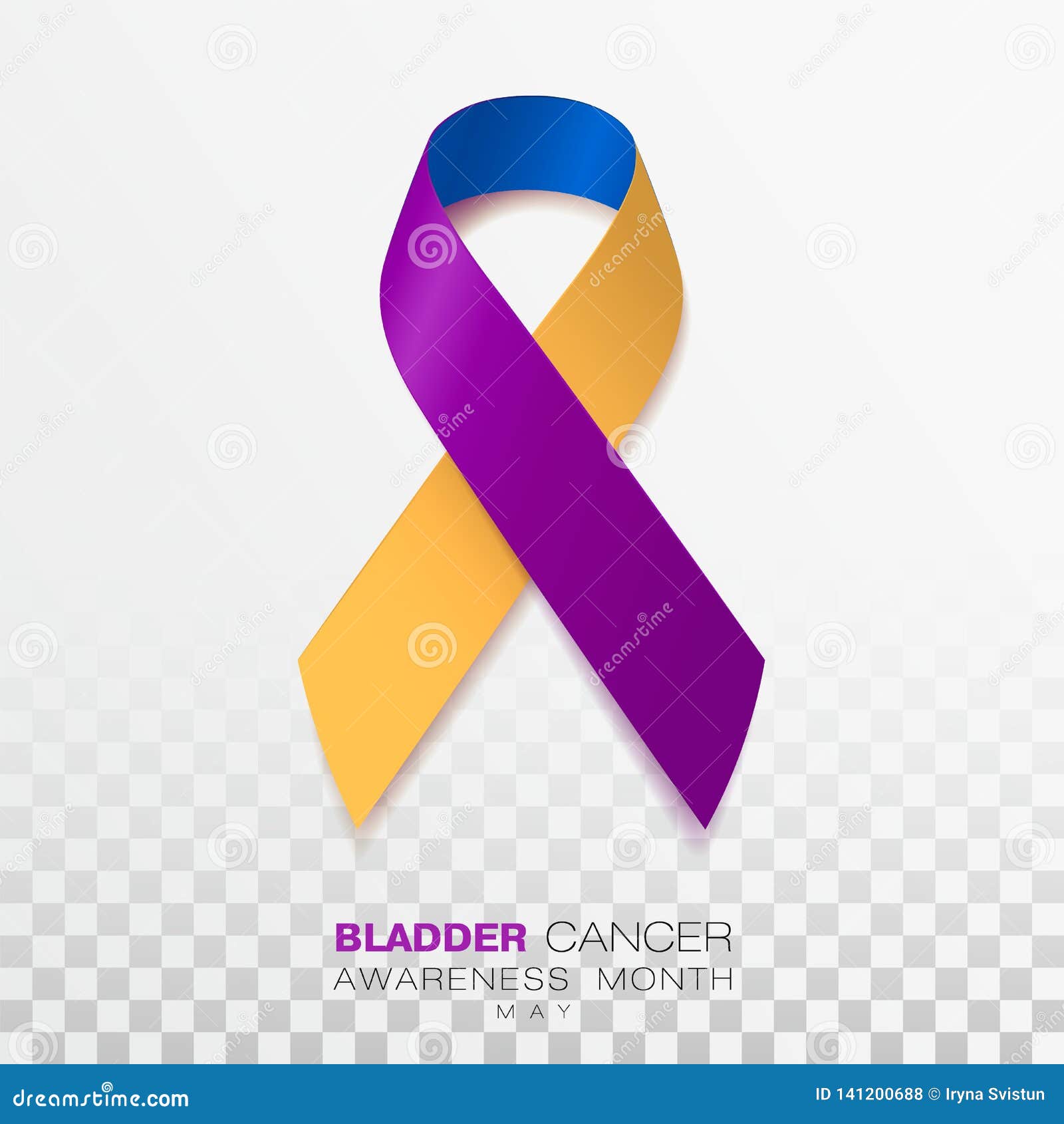 Bladder Cancer Awareness Month Marigold And Blue And Purple Color