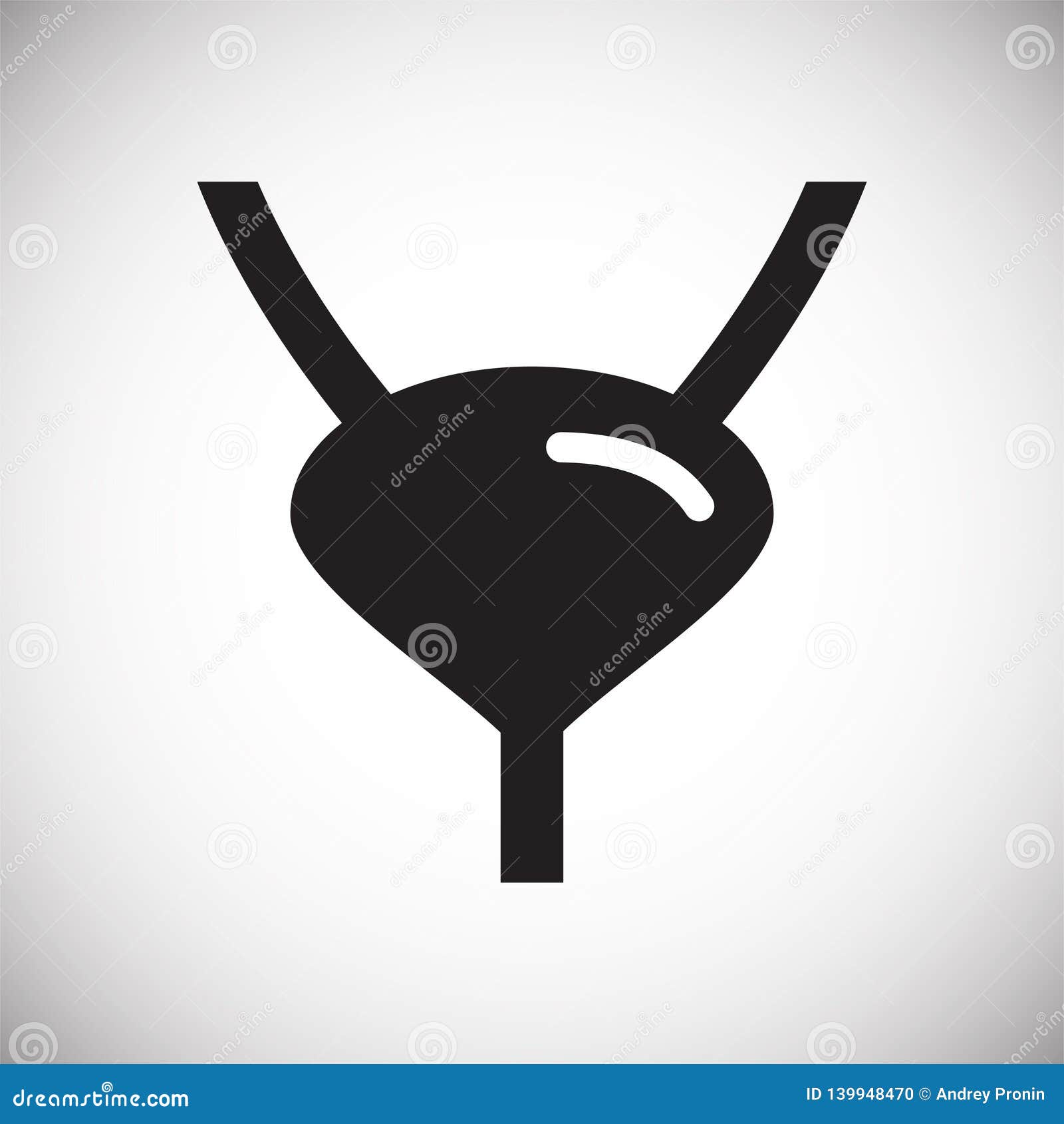 Bladder Icon on White Background for Graphic and Web Design, Modern ...