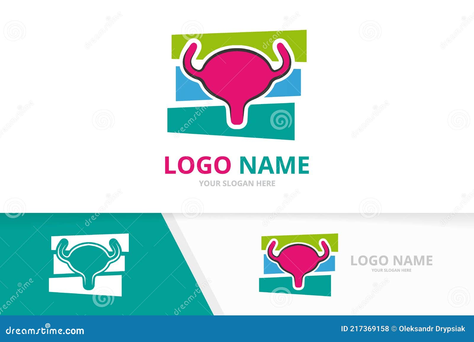 Bladder Logotype Design Template. Vector Urinary Tract Logo Combination ...