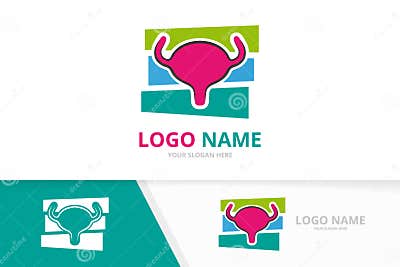 Bladder Logotype Design Template. Vector Urinary Tract Logo Combination ...