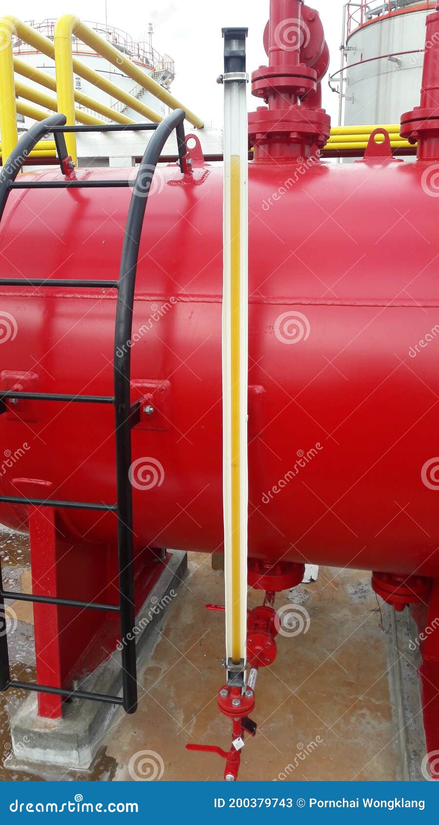 Bladder Tank Foam Solution, Fire Protection System, Power Plant. Stock ...