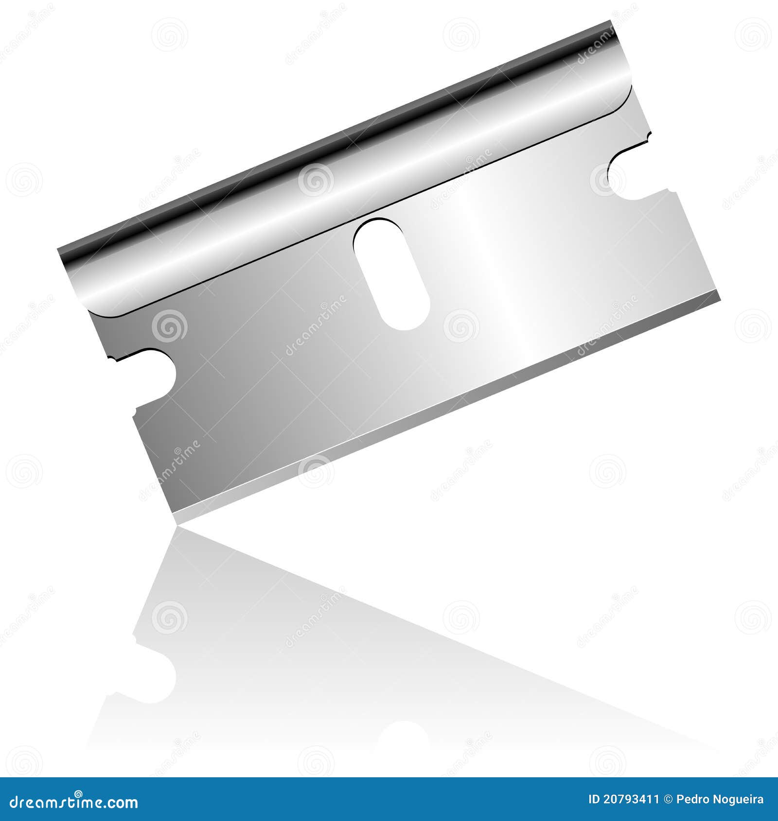 Blade stock vector. Illustration of shadow, sharp, steel - 20793411