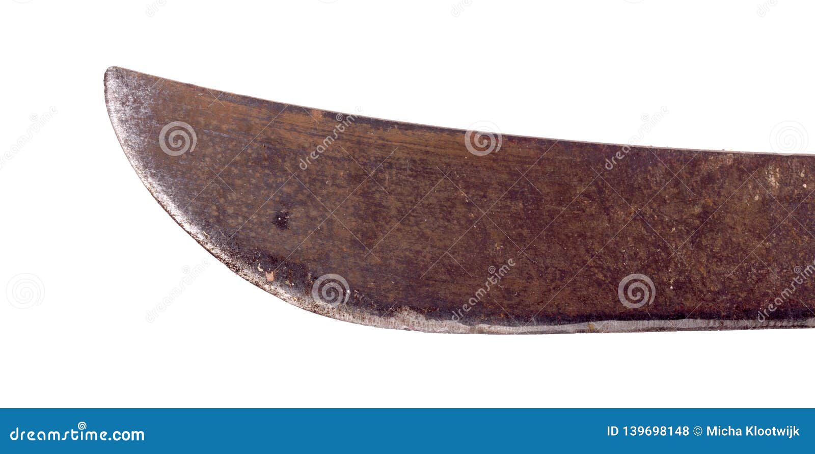 Blade of a Big Machete Isolated Stock Photo - Image of background ...