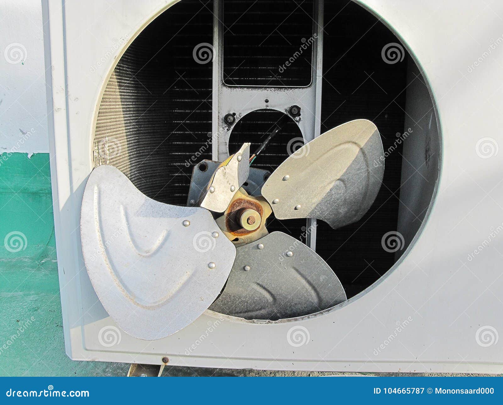 Blade of Compressor Was Damage and Crack,industrial Stock Image - Image ...