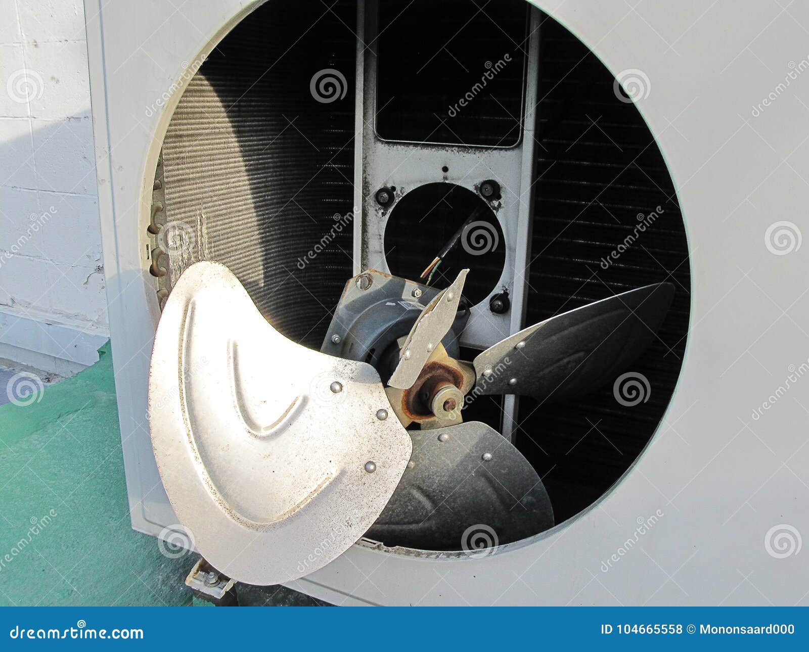 Blade of Compressor Was Damage and Crack,industrial Stock Photo - Image ...