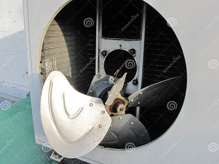 Blade of Compressor Was Damage and Crack,industrial Stock Photo - Image ...
