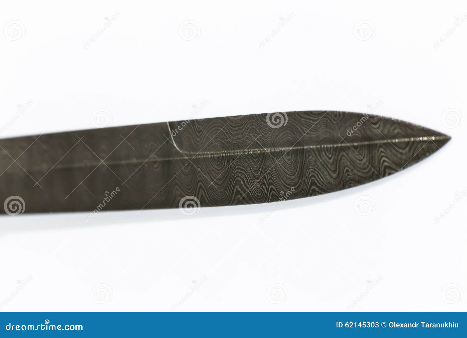 Blade of the Damask Dagger with Patterns Stock Image - Image of hunting ...
