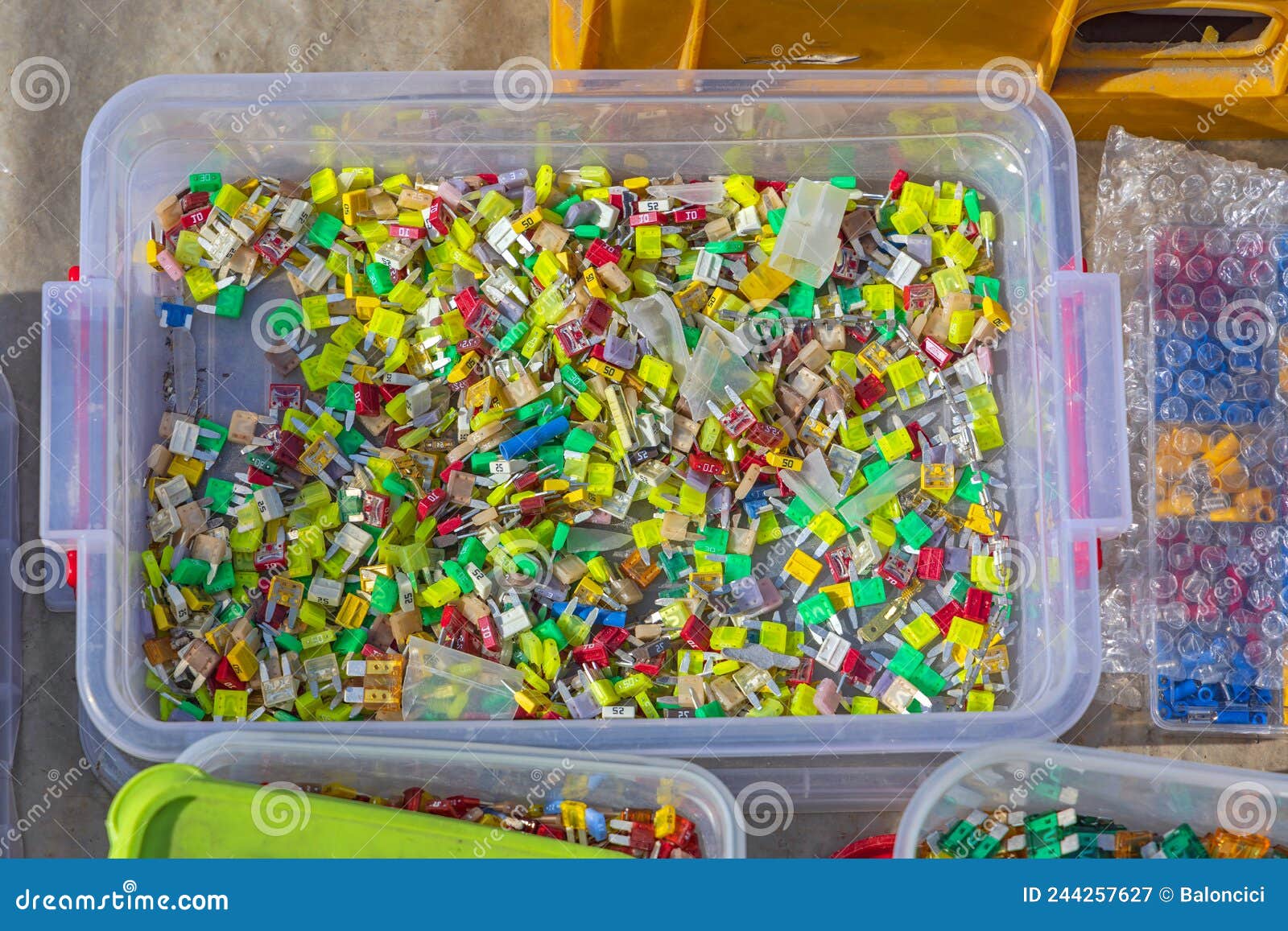 Blade Fuses Car stock image. Image of fuses, vehicle - 244257627