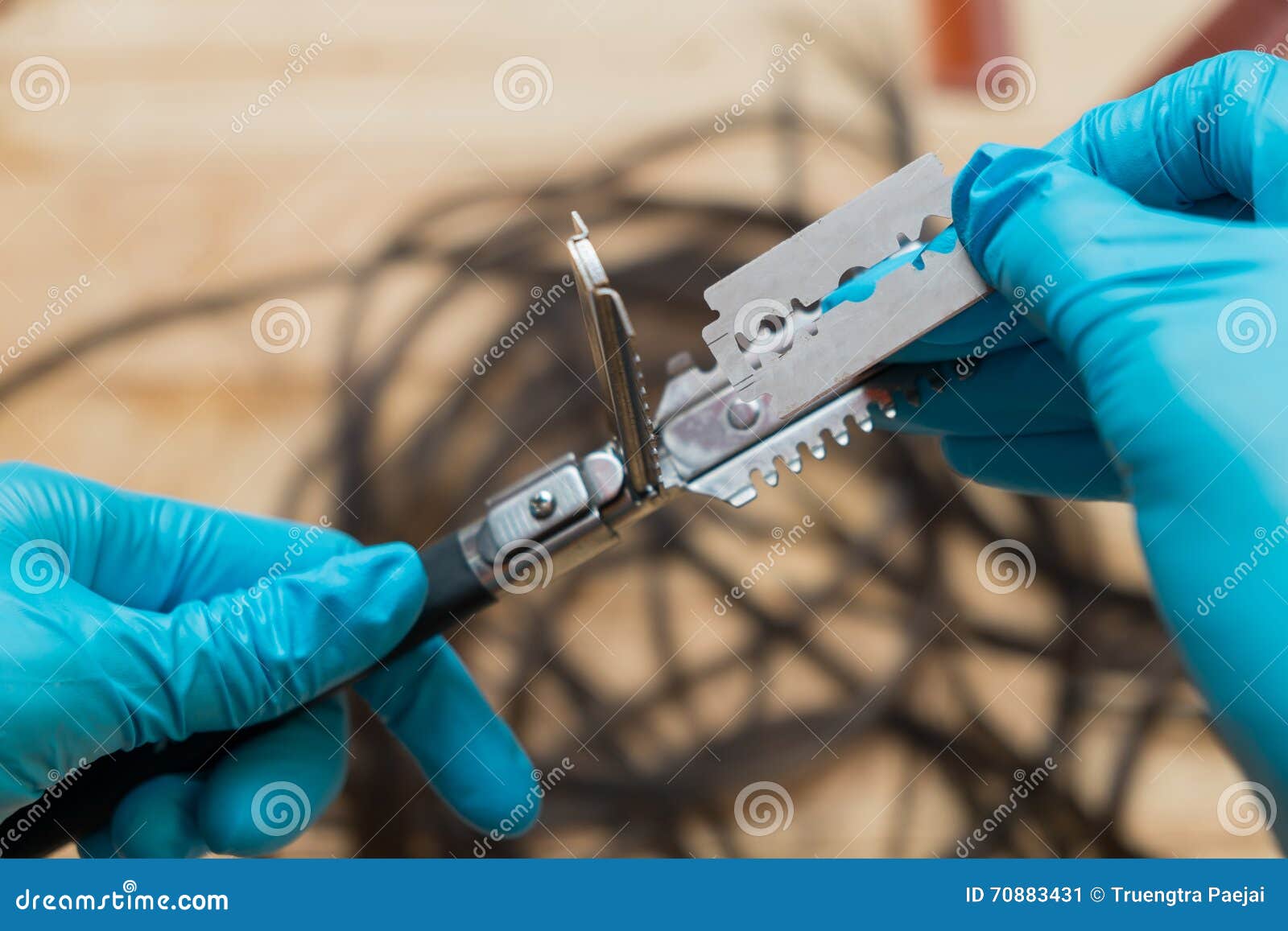 Blade with handle stock image. Image of blade, object - 70883431