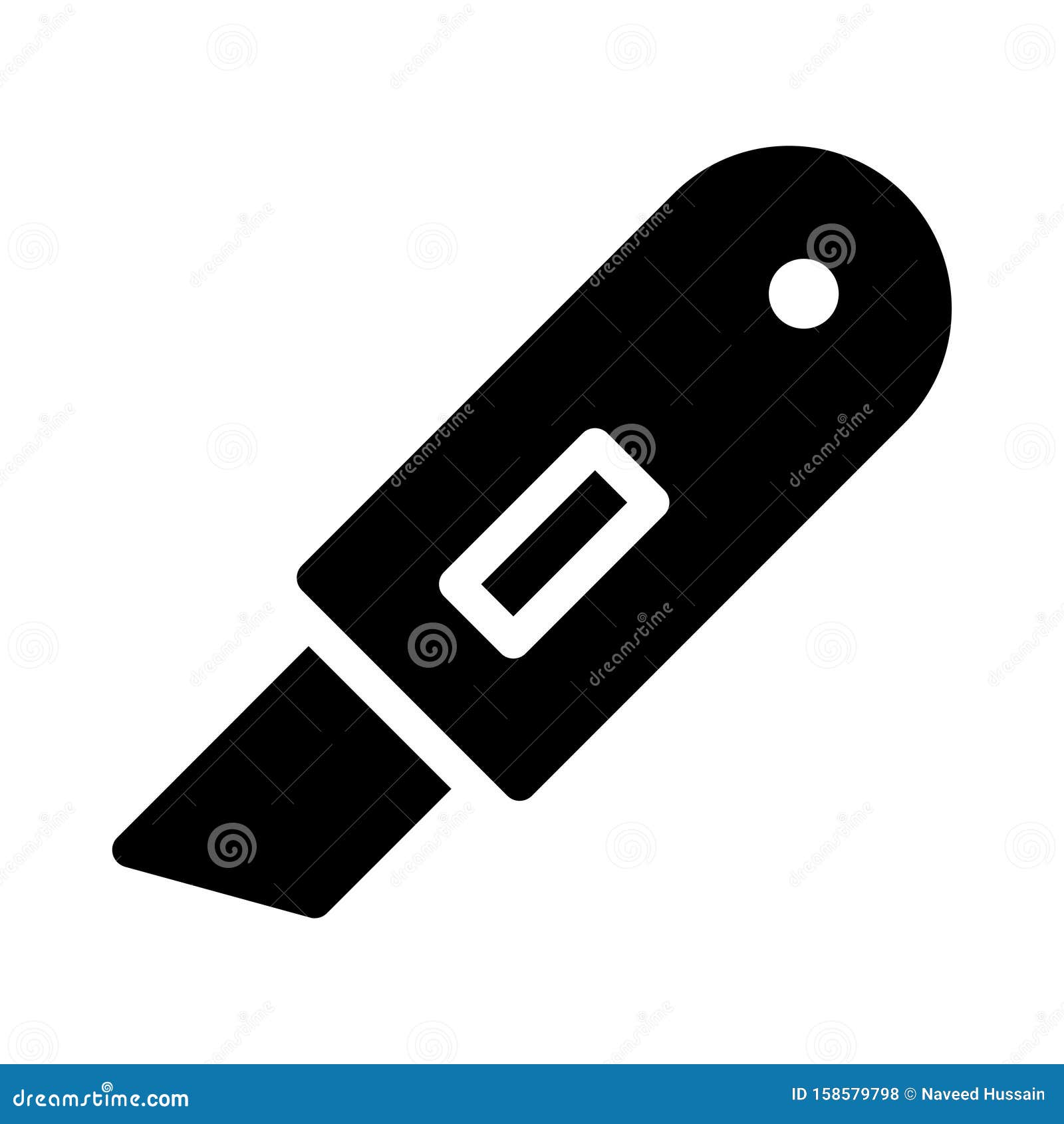 Blade Glyph Flat Vector Icon Stock Vector - Illustration of clip ...