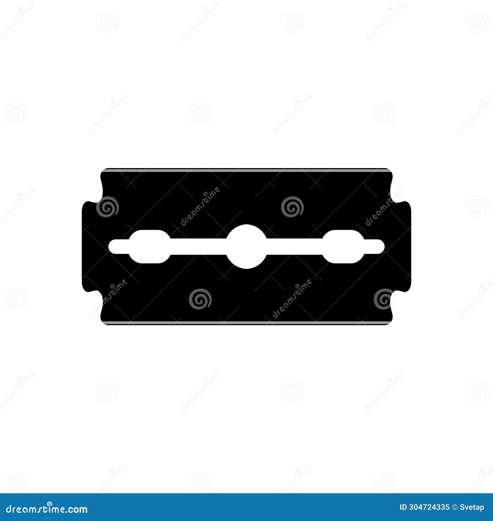 Blade Razor - Black Vector Icon Tattoo Stock Vector - Illustration of ...