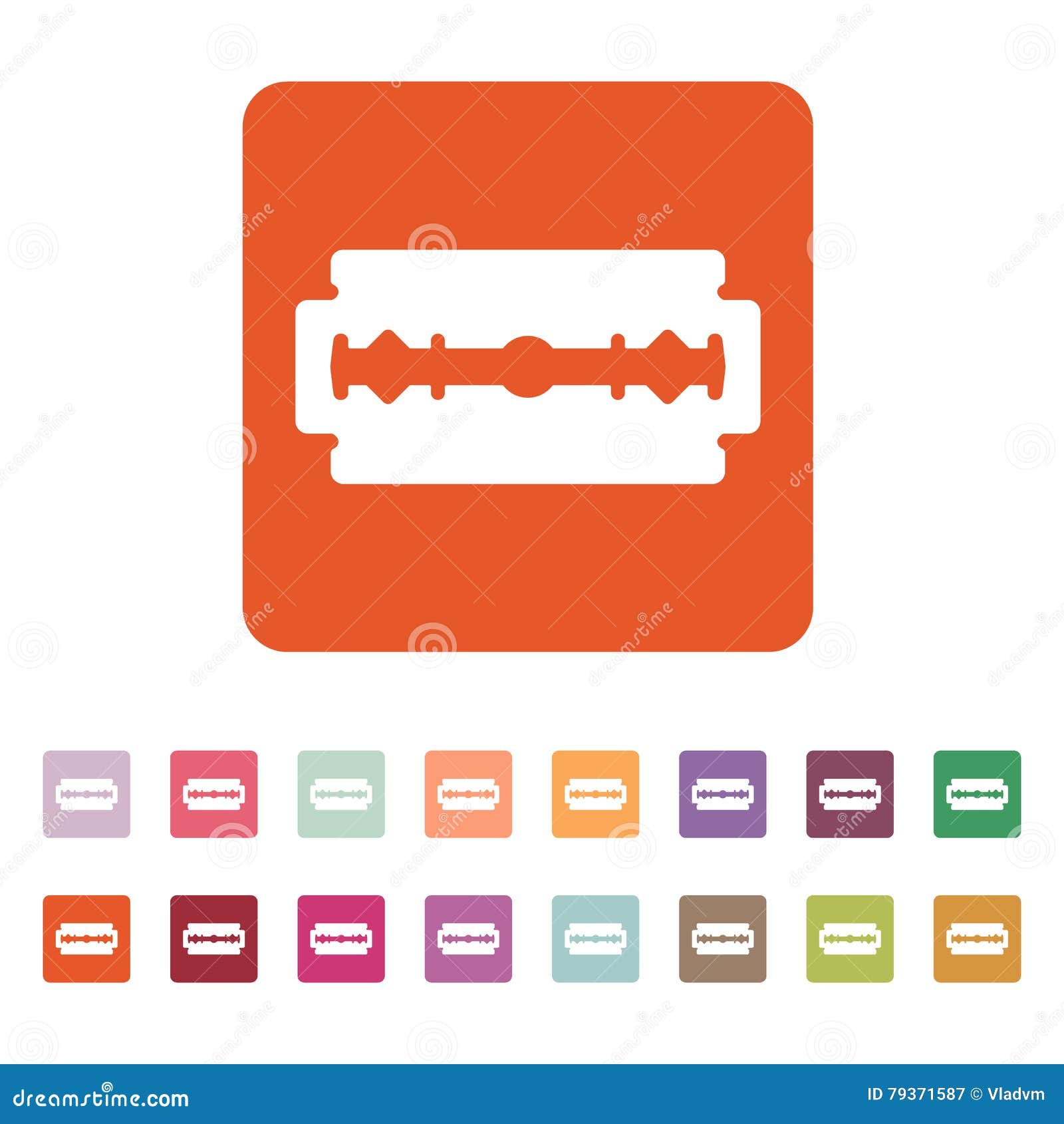 The Blade Razor Icon. Shaver Symbol Stock Vector - Illustration of ...