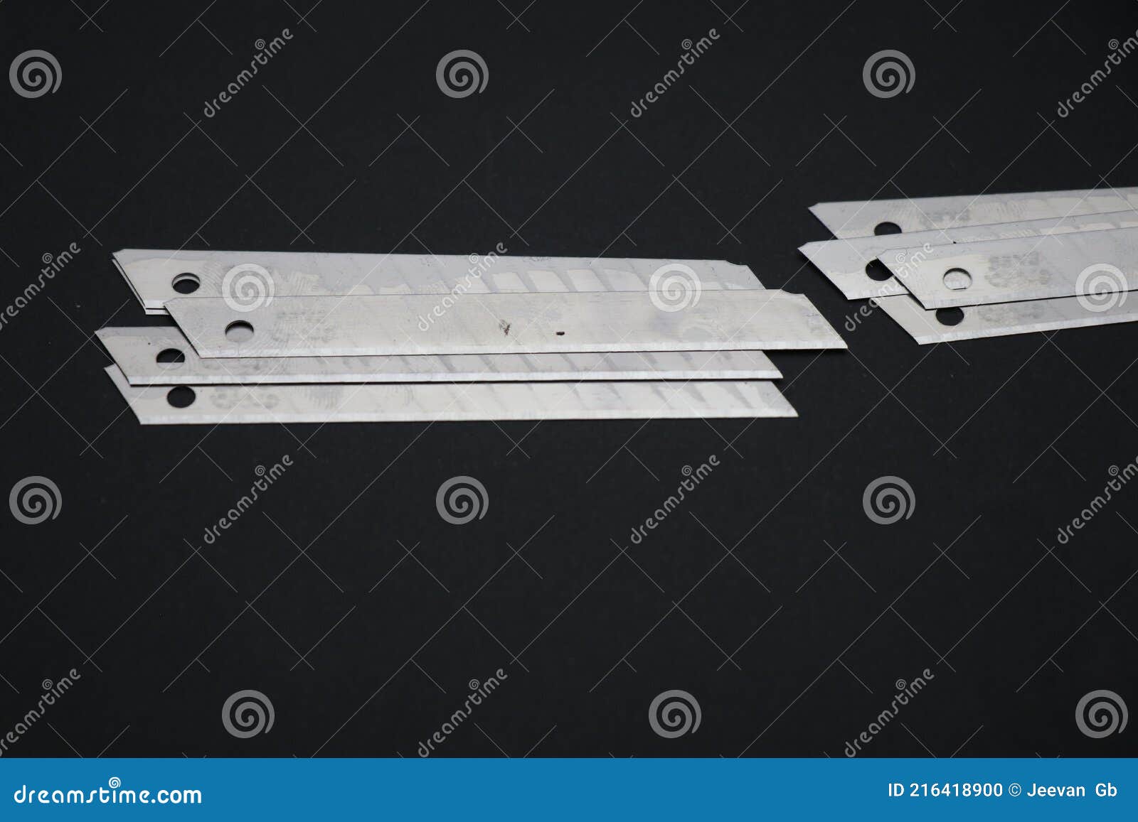 Blade Replacement for Paper and Vinyl Cutters on Black Background Stock ...