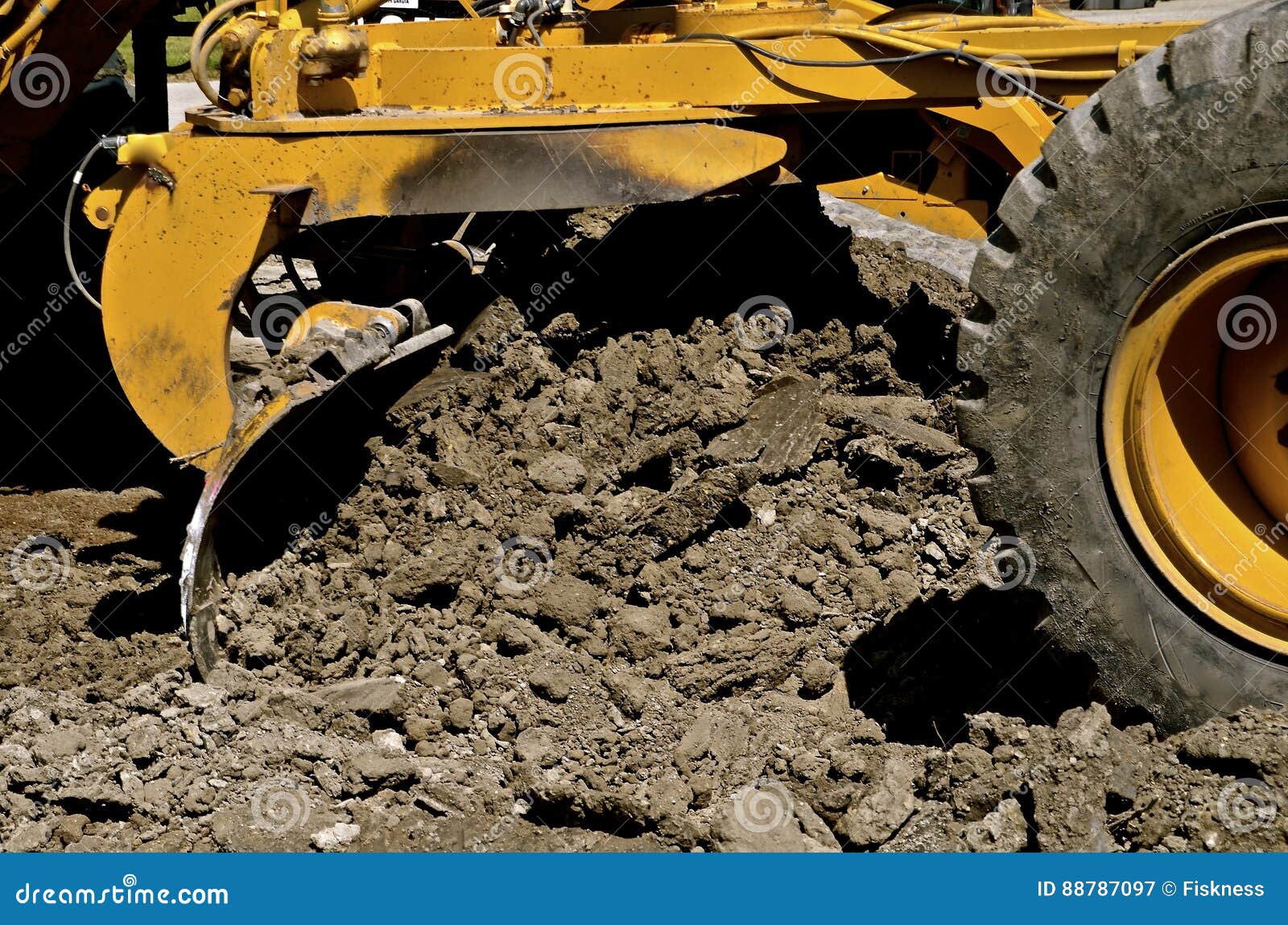 Blade of a Road Grader Movers the Earth Stock Image - Image of large ...