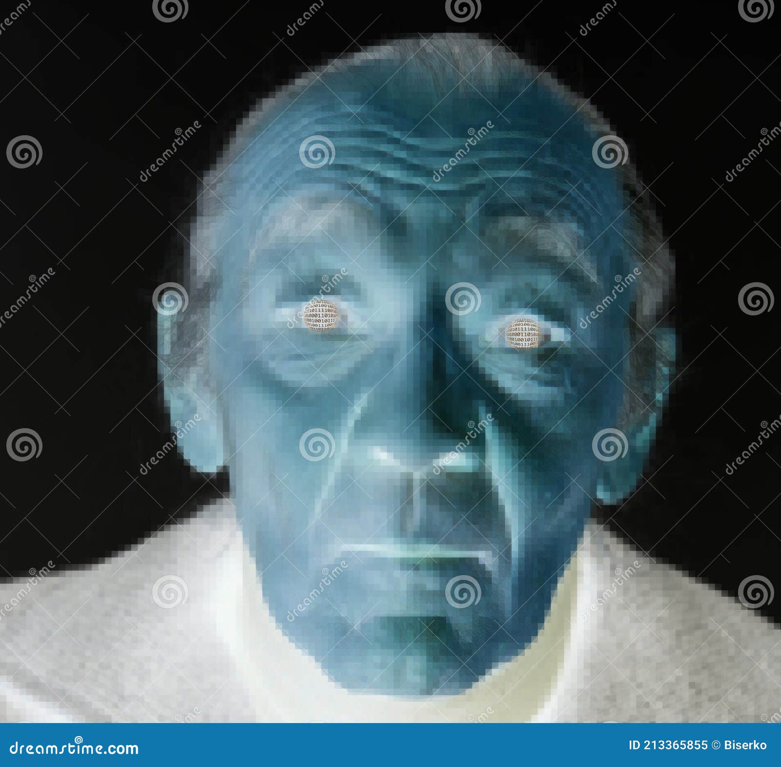 Blade runner android scan stock de ilustración. Ilustración de travieso ...