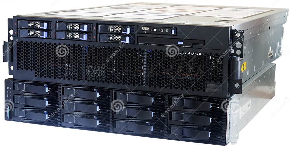 Blade Server and System Storage Stock Photo - Image of drive, blade ...