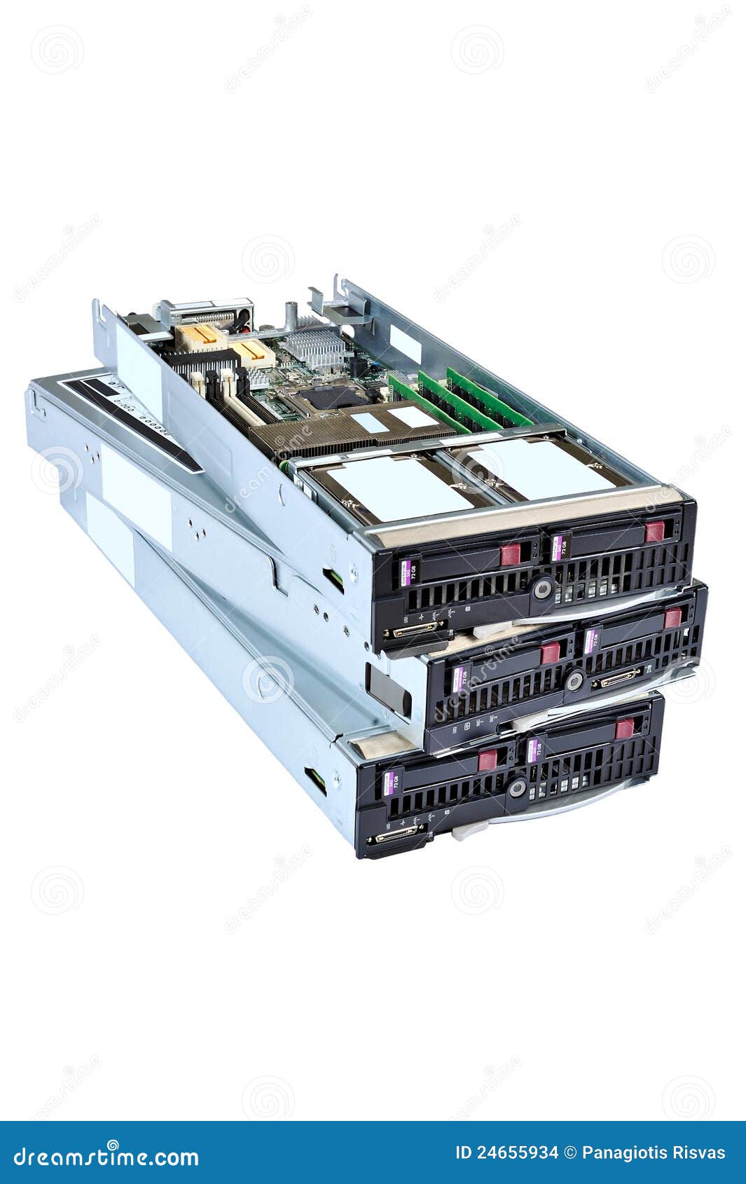 Blade servers 01 stock photo. Image of hardware, isolated - 24655934