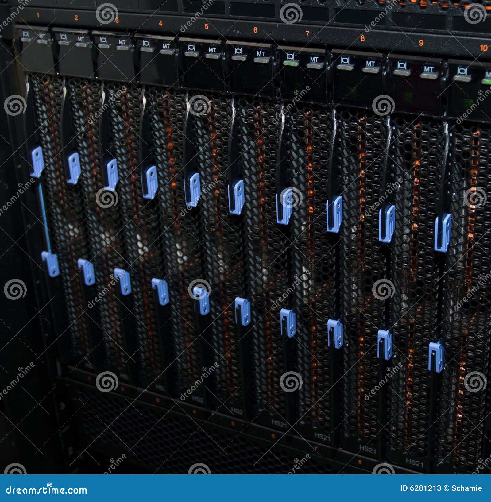 Blade servers stock image. Image of medium, mainframe - 6281213