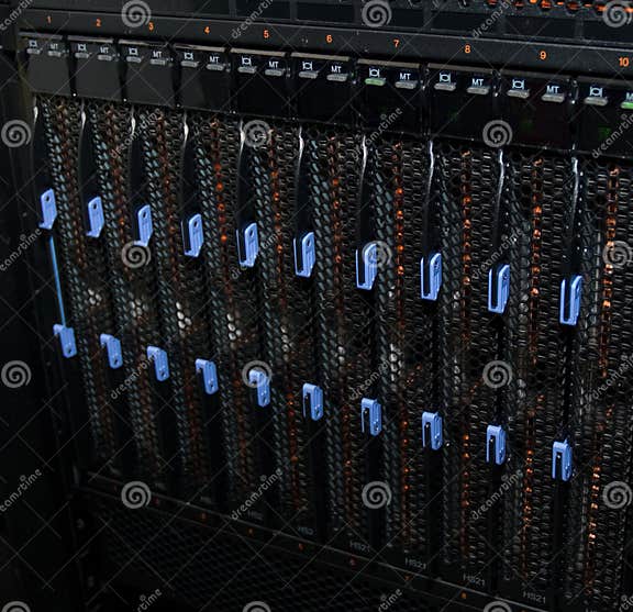 Blade servers stock image. Image of medium, mainframe - 6281213