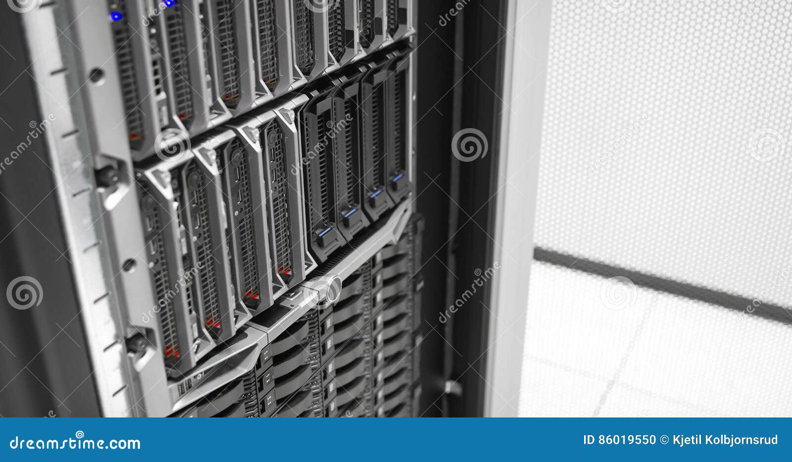 Blade Servers in Large Enterprise Datacenter Stock Photo - Image of ...