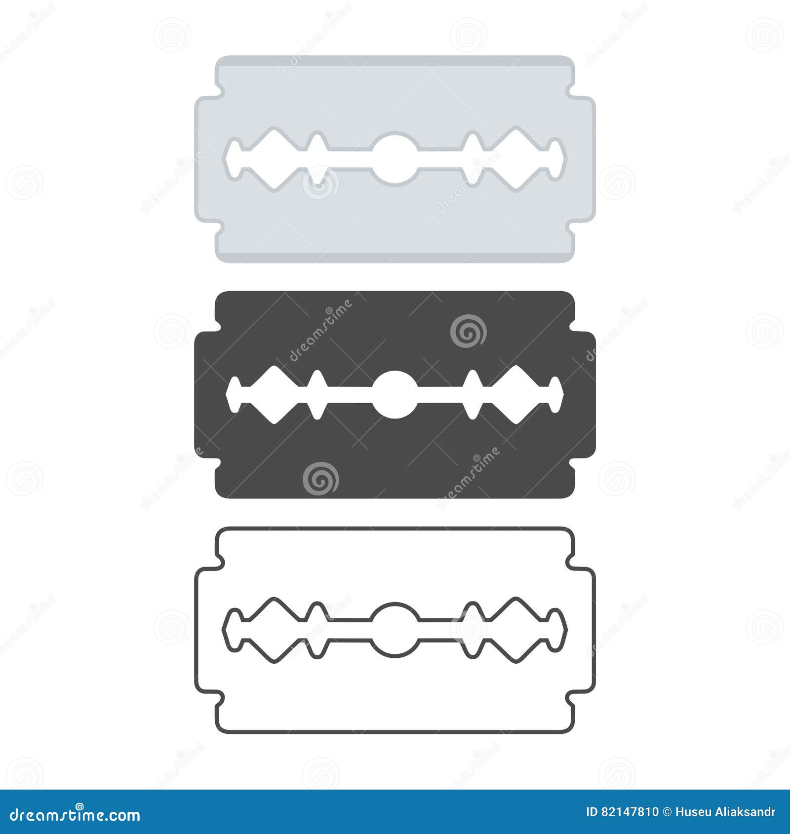 Blade set vector. stock vector. Illustration of background - 82147810