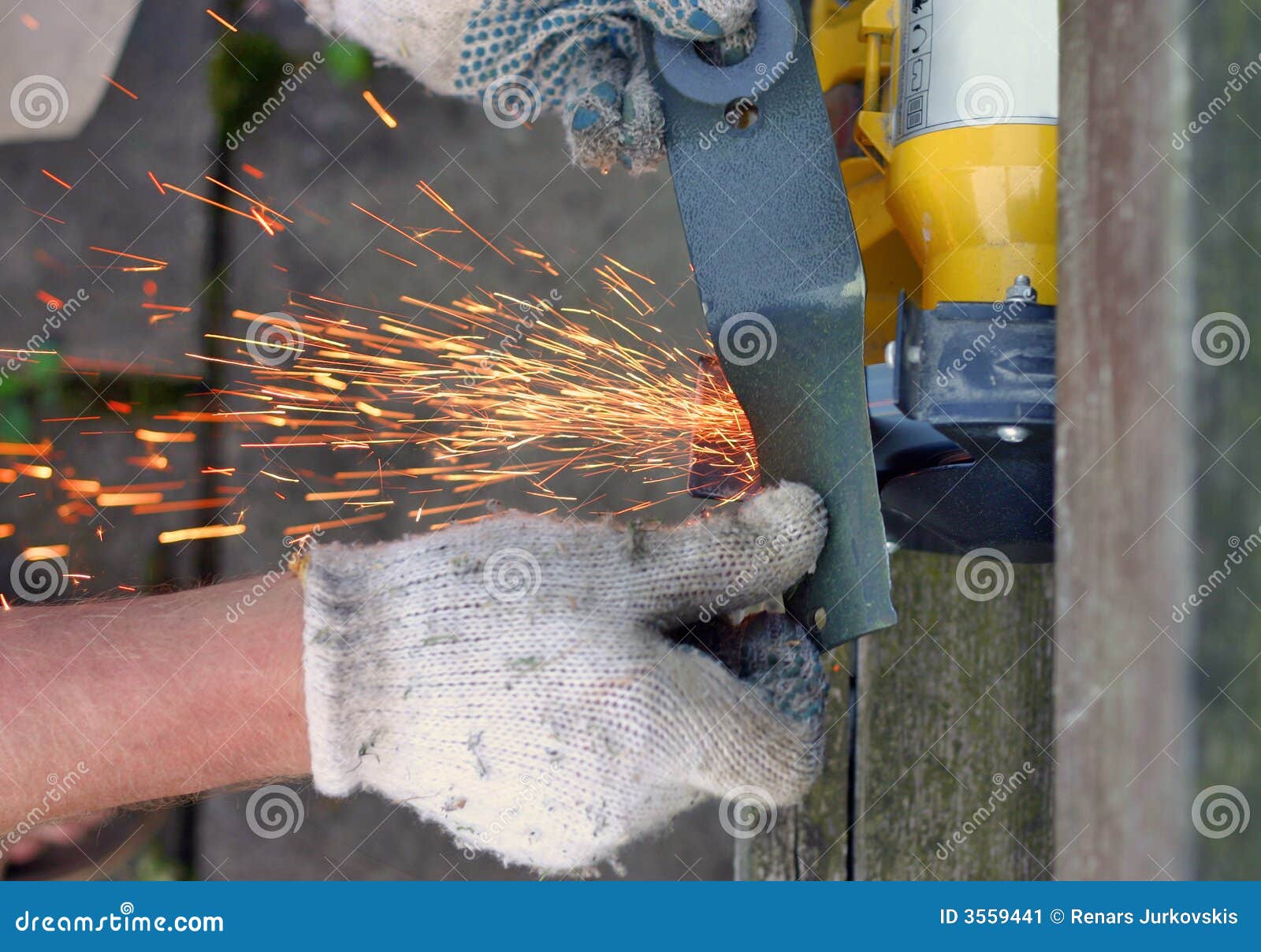 Blade sharpen stock image. Image of lawn, personal, metal - 3559441