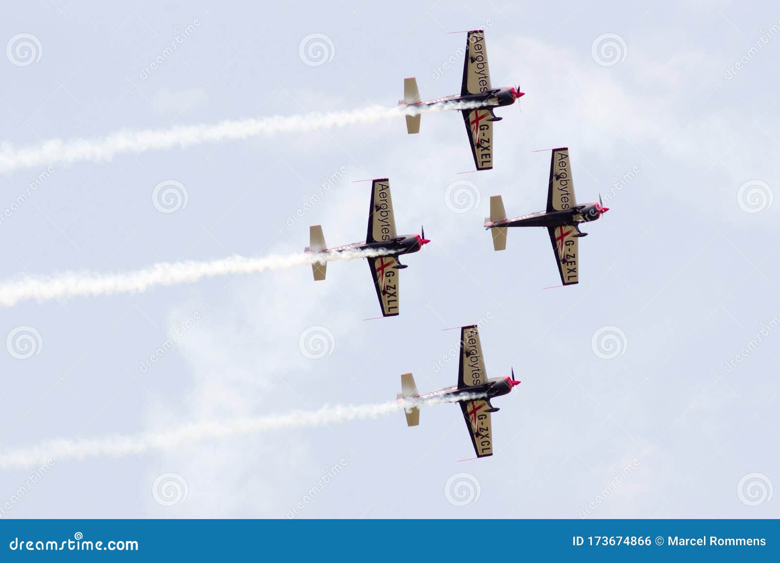 The Blades Aerobatic Display Team Performs at an Airshow Editorial ...