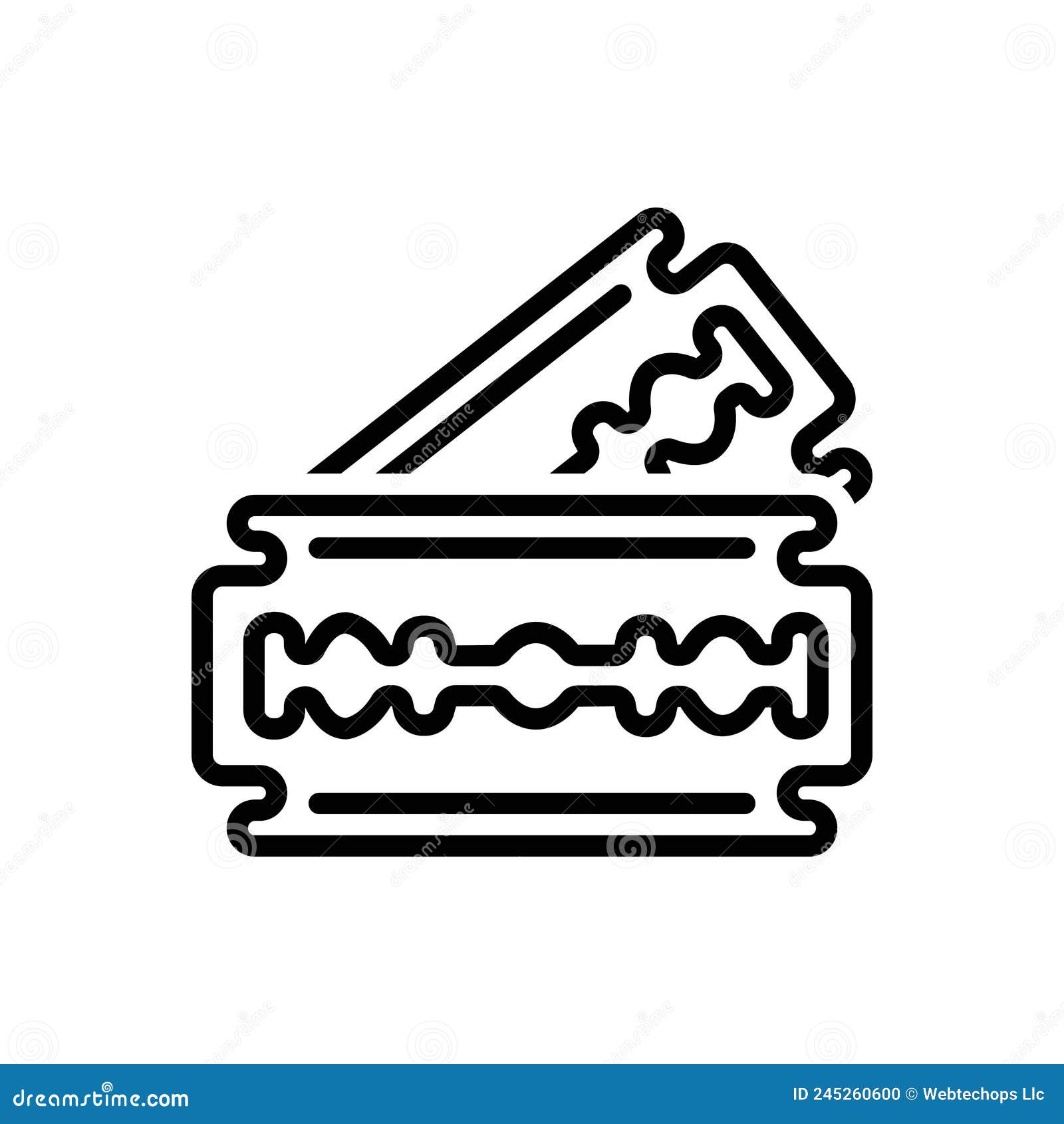 Razorblade Icon On White Background. Simple Element Illustration From ...