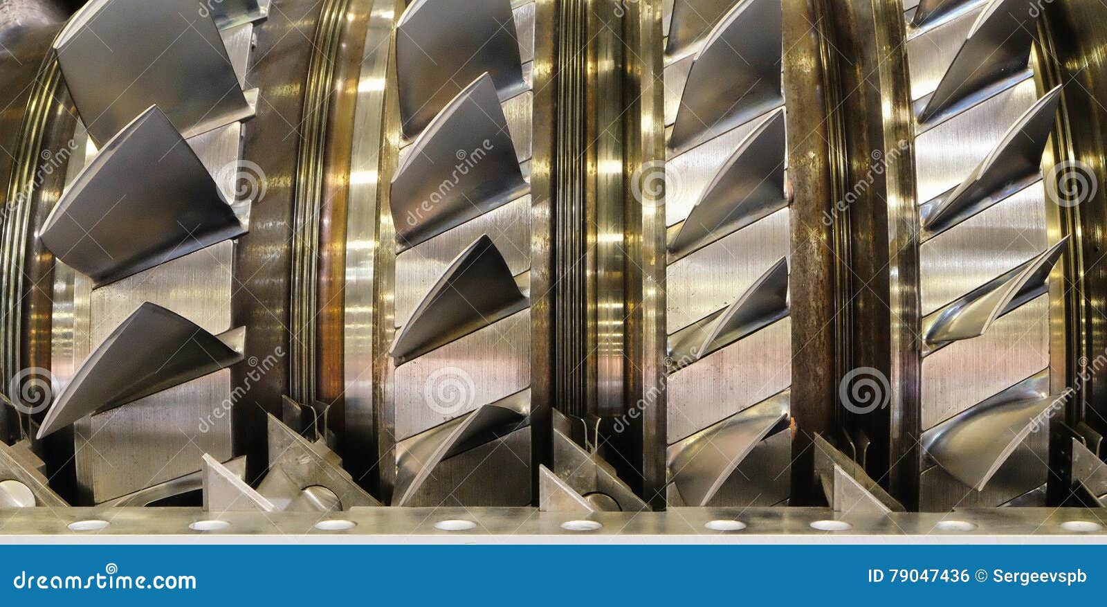 Blades turbine engine stock photo. Image of construction - 79047436