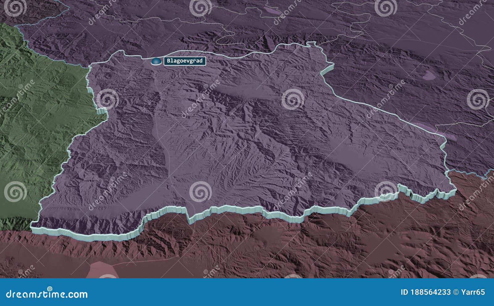 Blagoevgrad, Bulgaria - Extruded with Capital. Administrative Stock ...