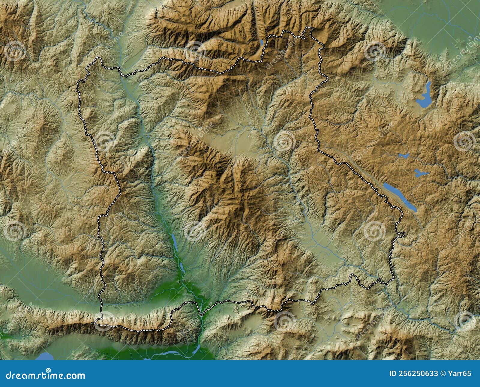 Blagoevgrad, Bulgaria. Physical. No Legend Stock Image - Image of land ...