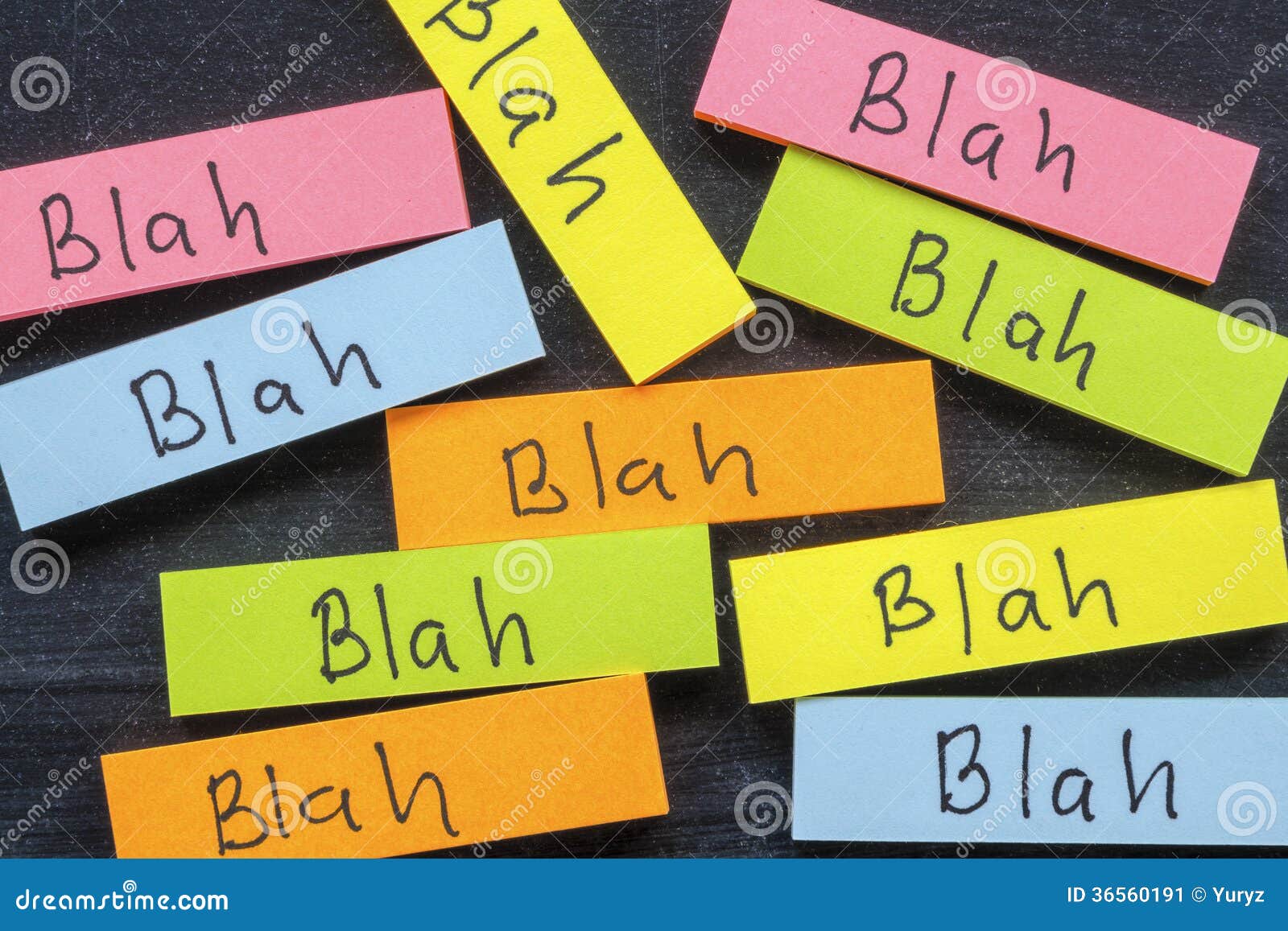 Blah stickers stock image. Image of spam, emotion, word - 36560191