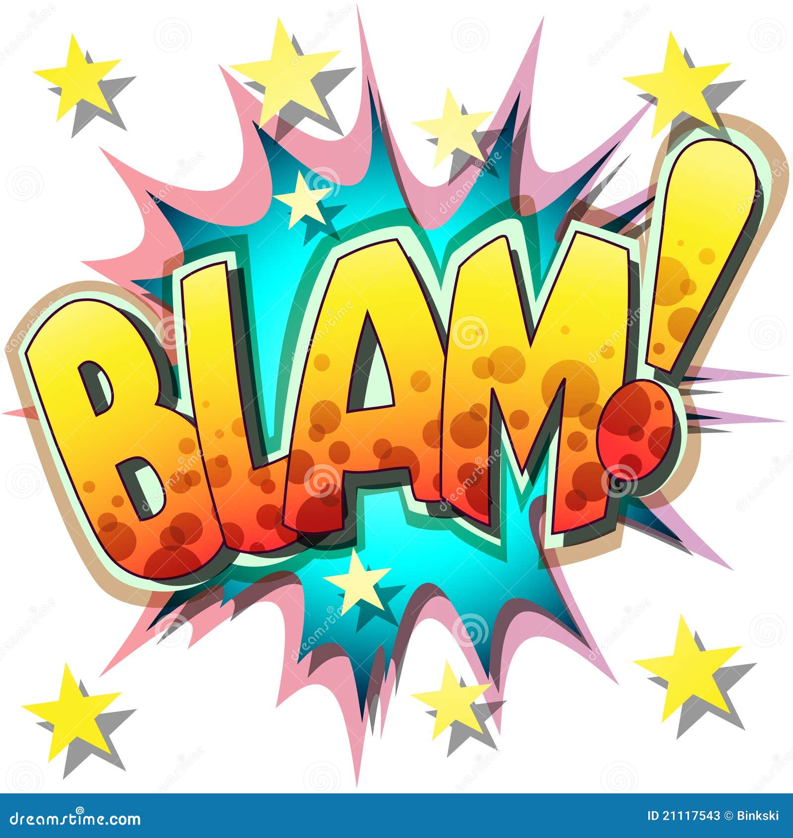 BLAM! Comic Word. Cartoon Vector | CartoonDealer.com #48031041