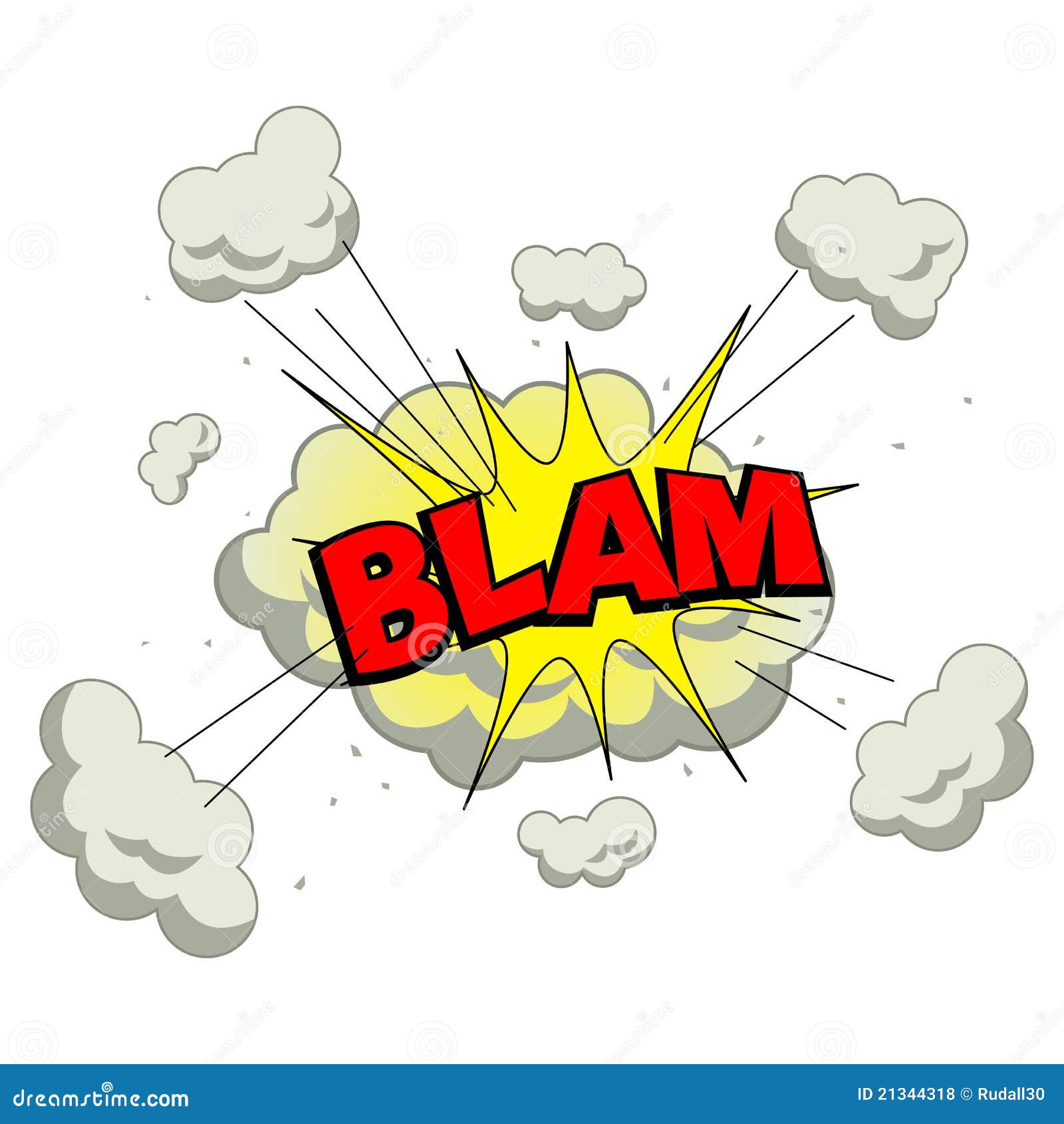Blam stock vector. Illustration of isolation, sign, isolated - 21344318