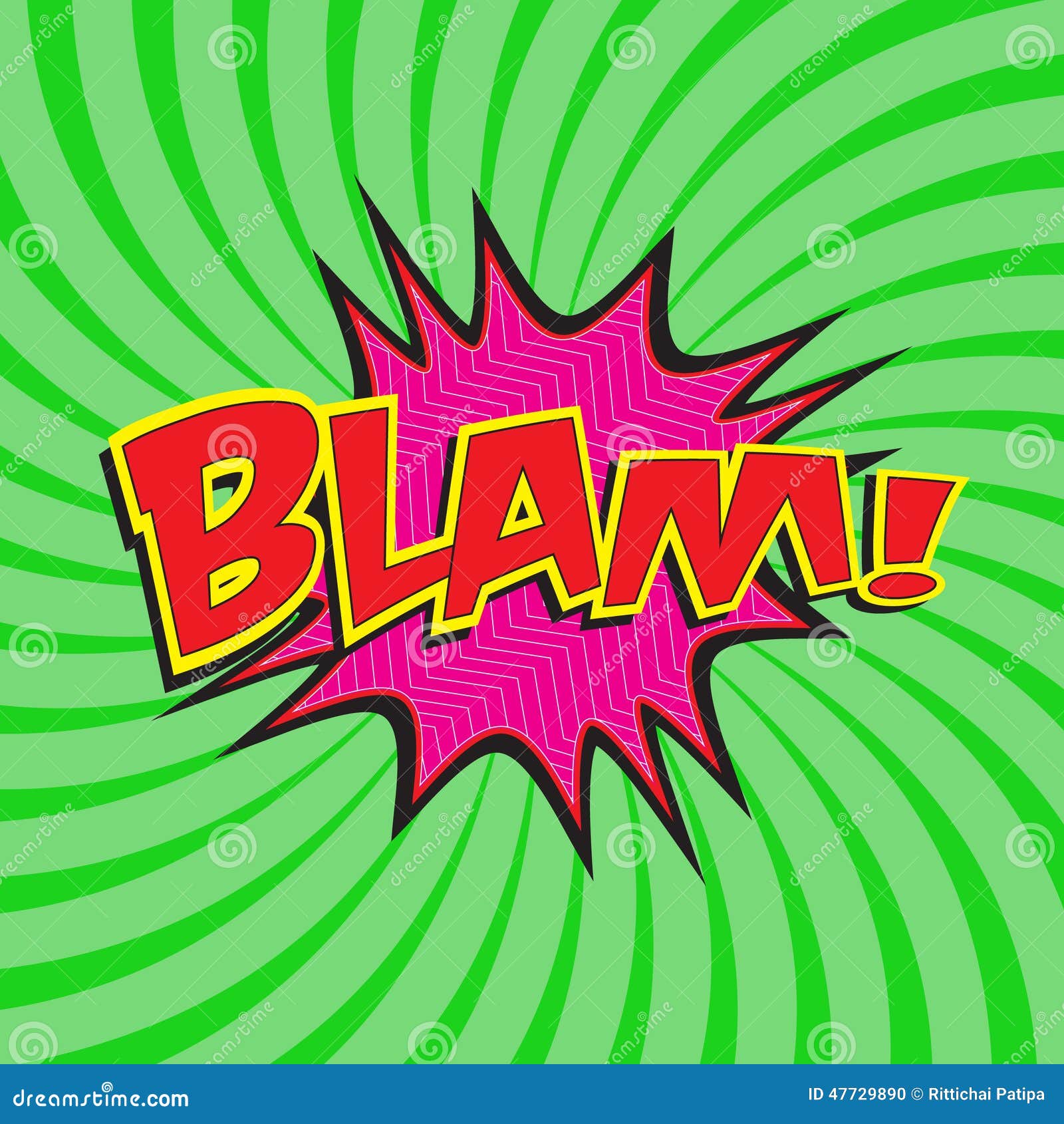 BLAM! Comic Word. Cartoon Vector | CartoonDealer.com #48031041